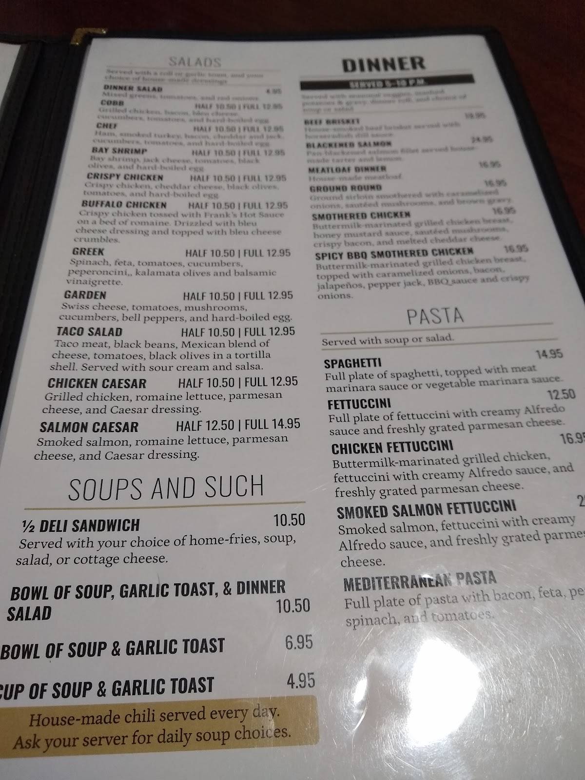 Menu at Mandy's Family Restaurant, Eugene