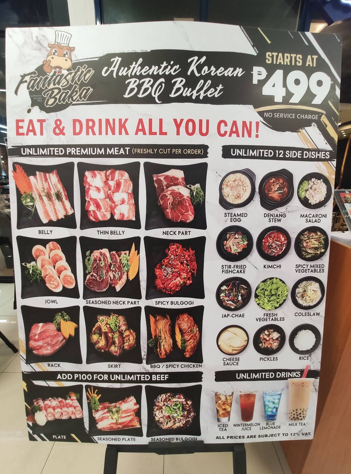 Menu at Fantastic Baka SM North Towers restaurant, Quezon City, MU 111 ...