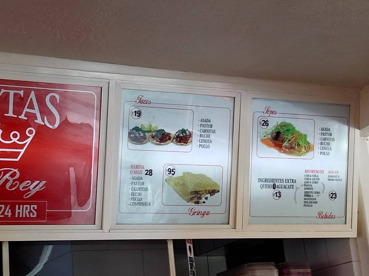 Carta de comida rápida Burrito y Tortas El Rey, Zapopan