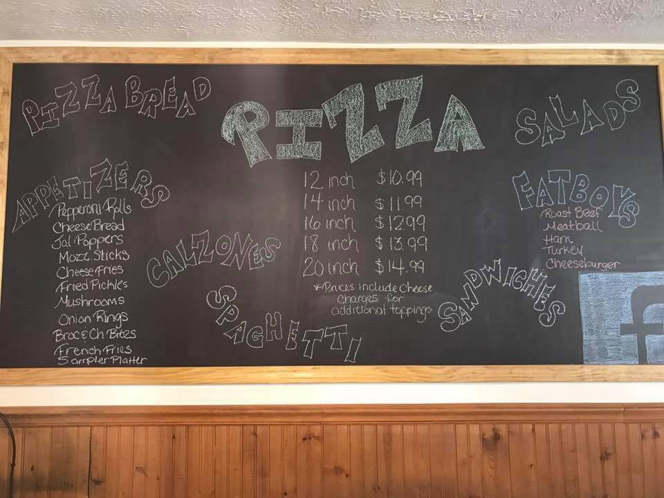 Menu at Fat Albert's Pizza pizzeria, Ripley