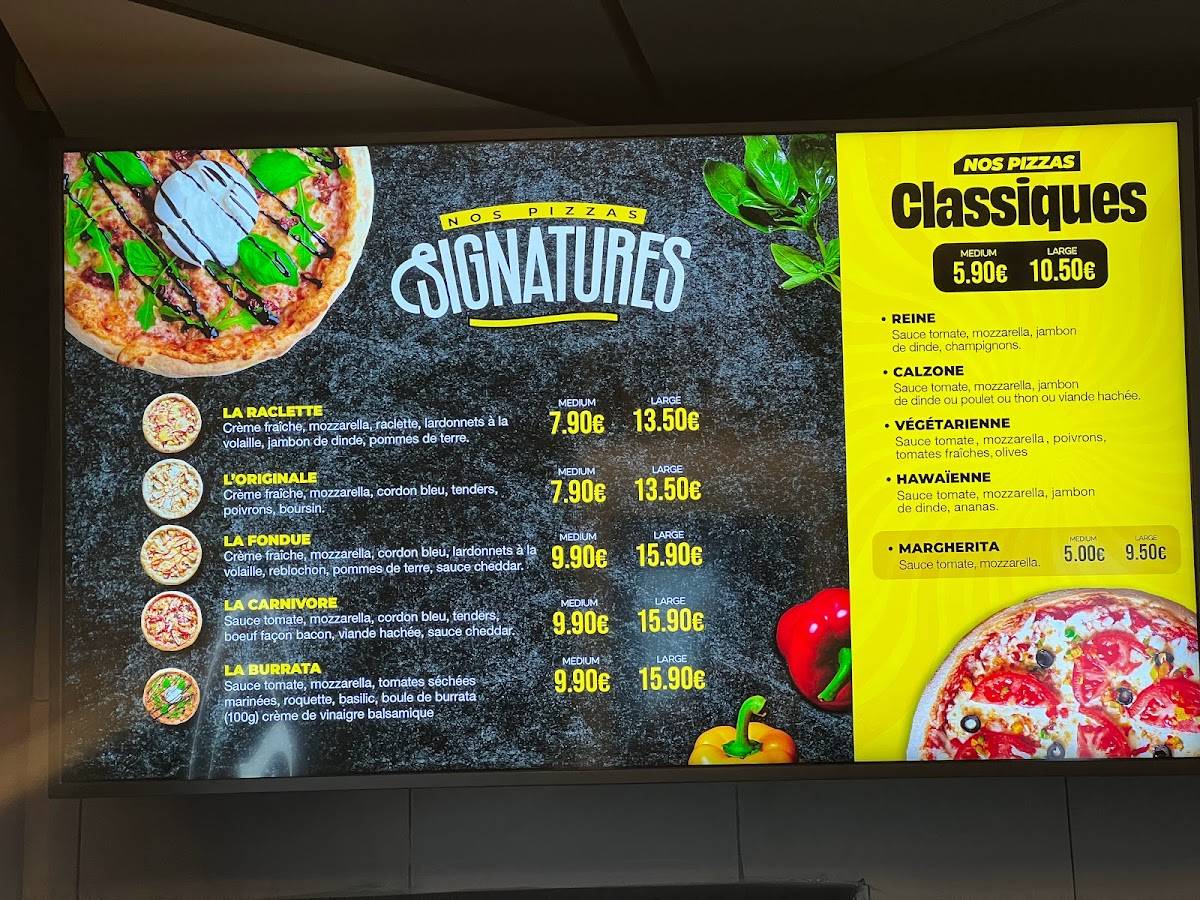 Menu au Five Pizza Original - Lille restaurant, Lille
