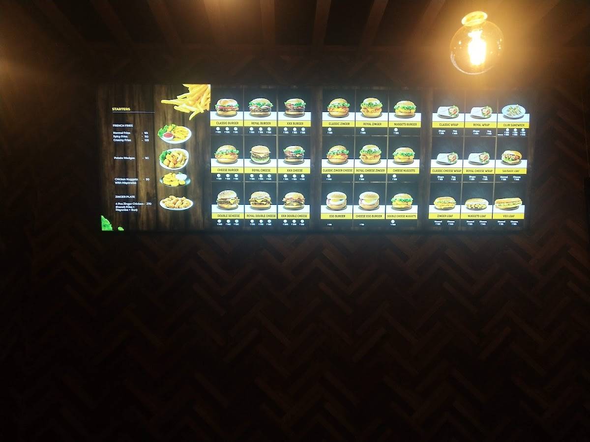 Menu at Foxhole Tcr, Thrissur