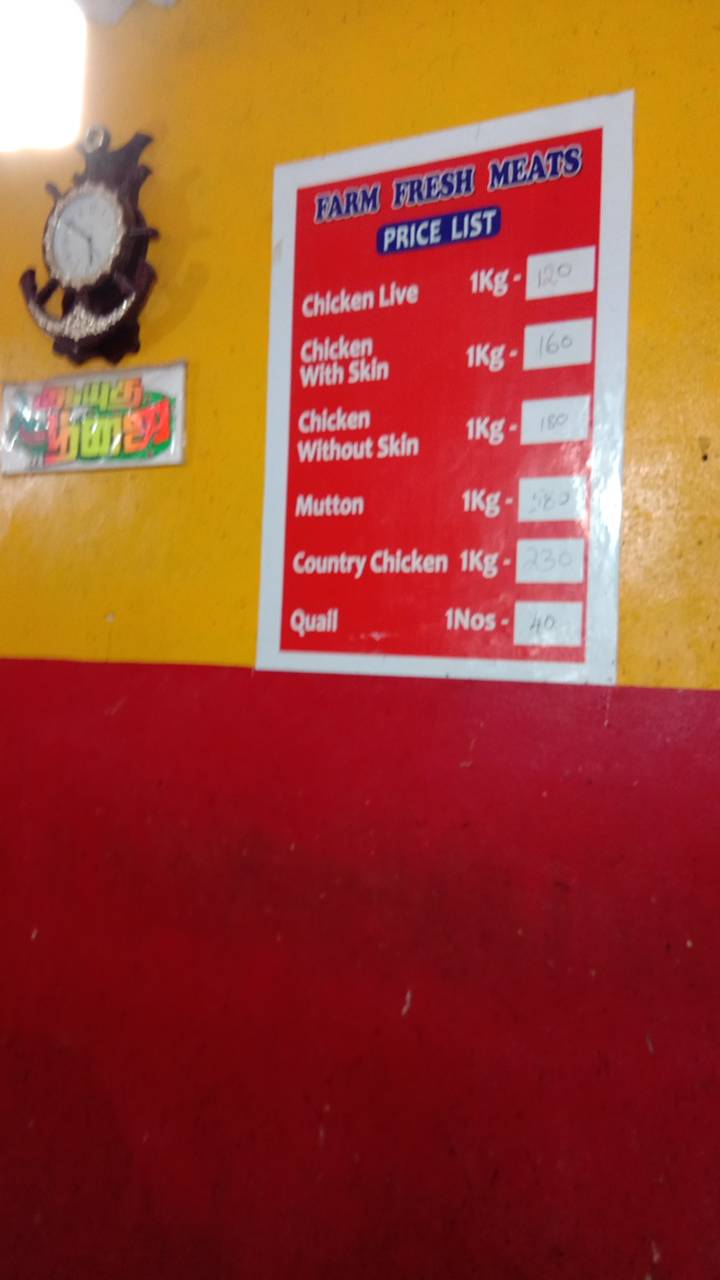 Menu at Farm Fresh Meats ( order online on Happy Chops app), Chennai