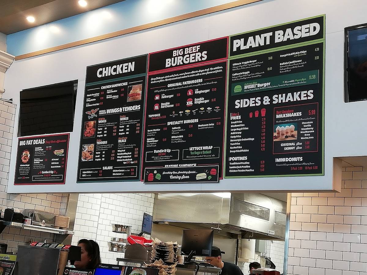 Menu at Fraser Park Restaurant, Burnaby
