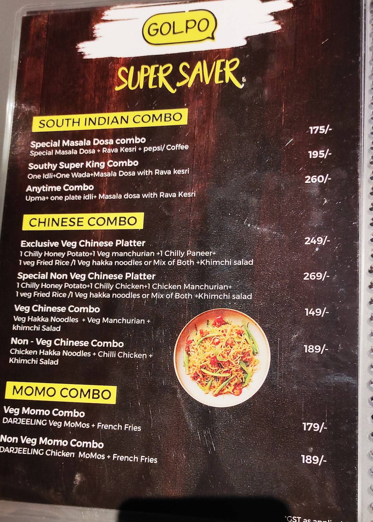 Menu at GOLPO Foodcourt and Banquet Raiganj, Raiganj