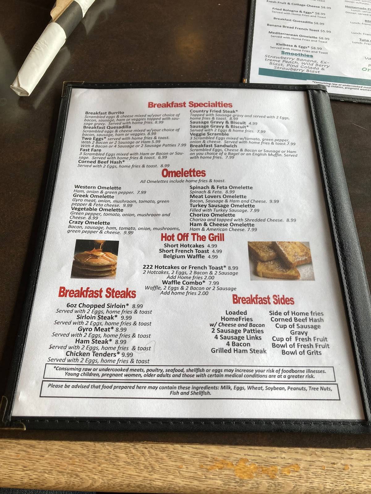 Menu at Gabe's Family Restaurant, Cleveland