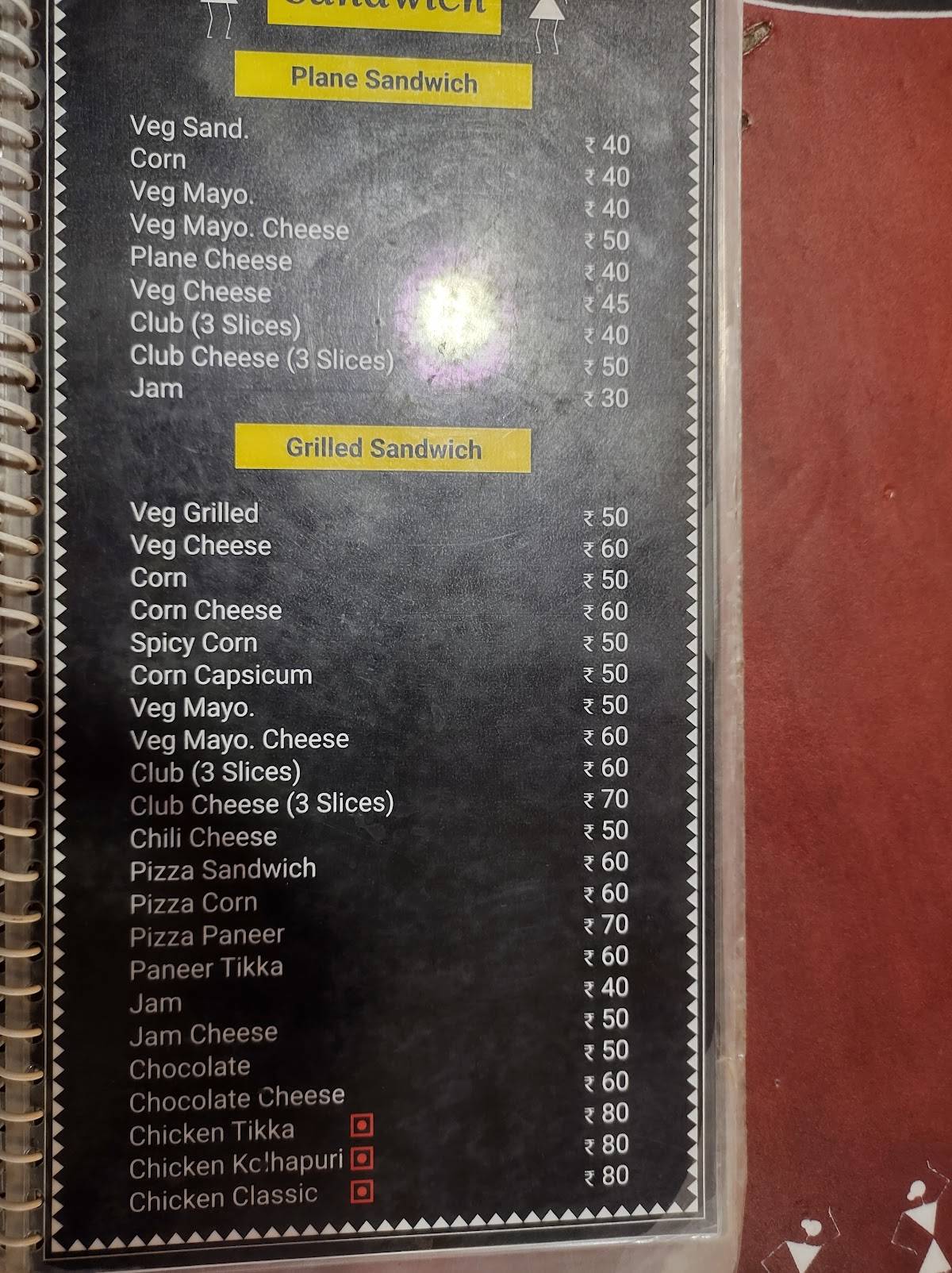 Menu at Good morning cafe, Pune
