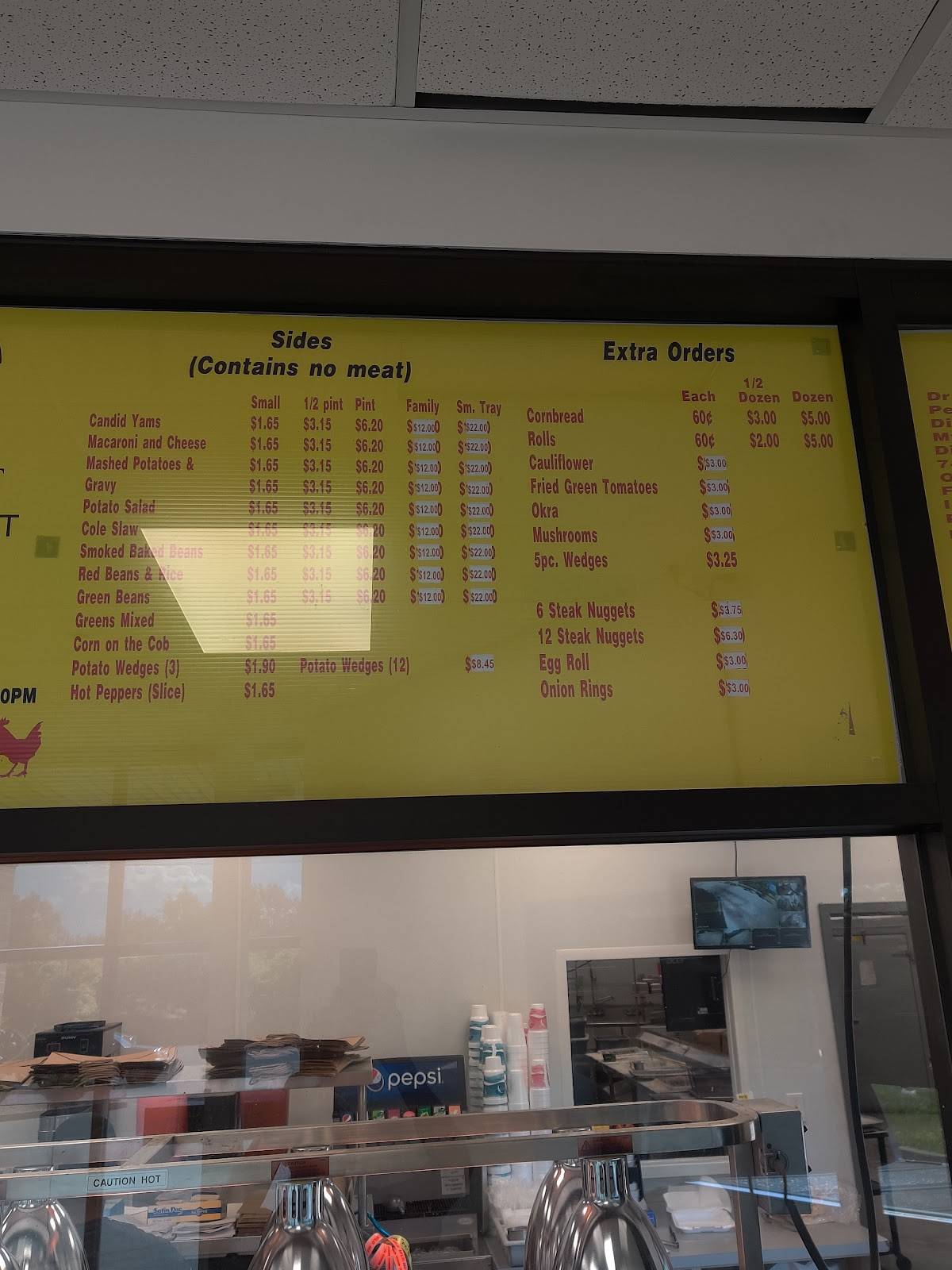 Menu at Grimes's Fast Food (Formerly Richie's), Lexington