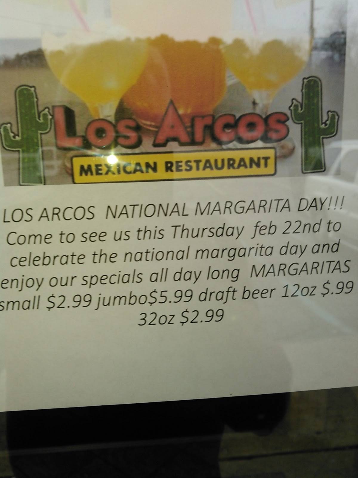 Menu at Los Arcos restaurant, Guntersville, Sunset Dr