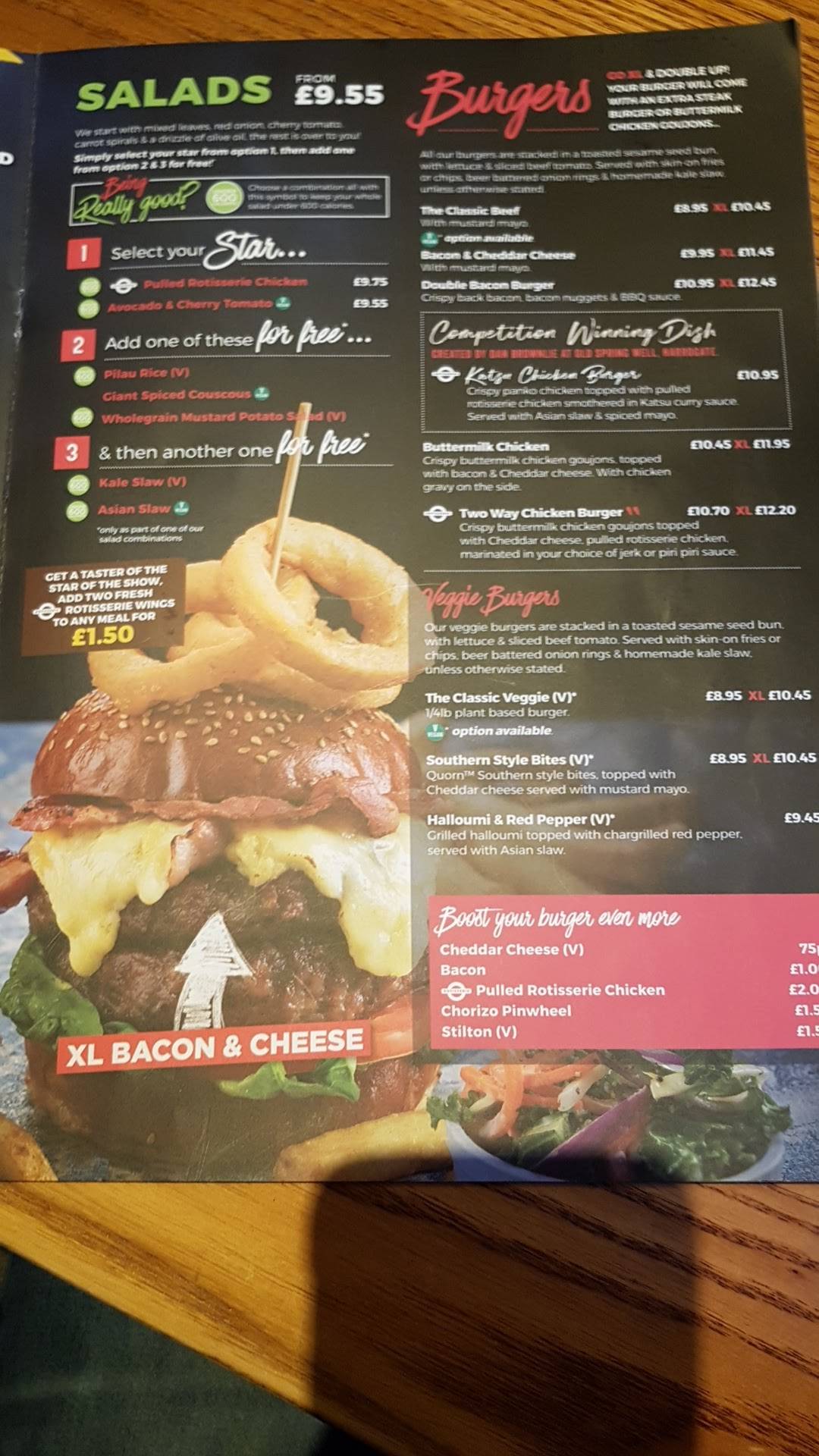 Menu at Curious Cow of Harrogate pub & bar, Harrogate