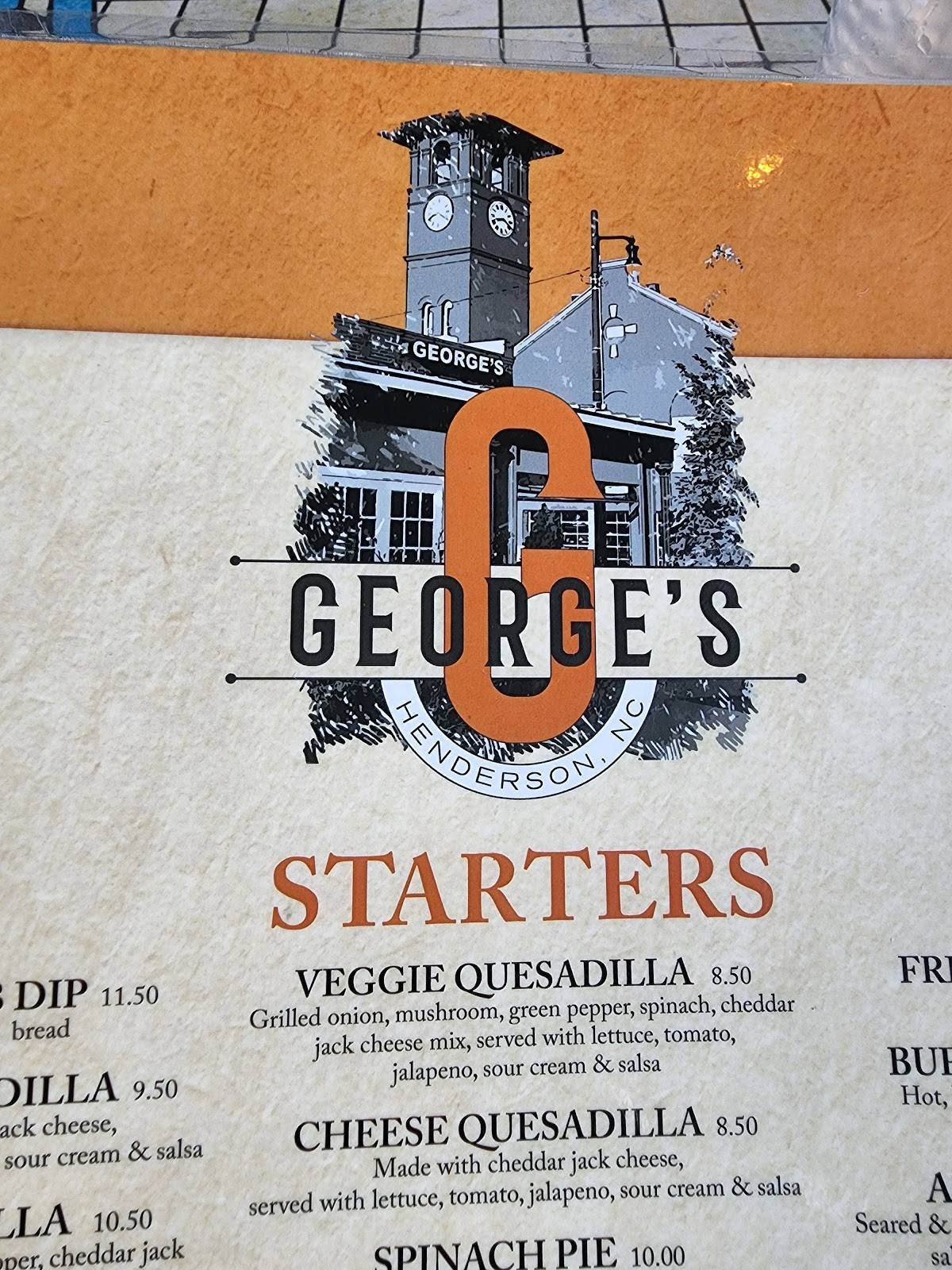 Menu at Henderson George's Restaurant, Henderson