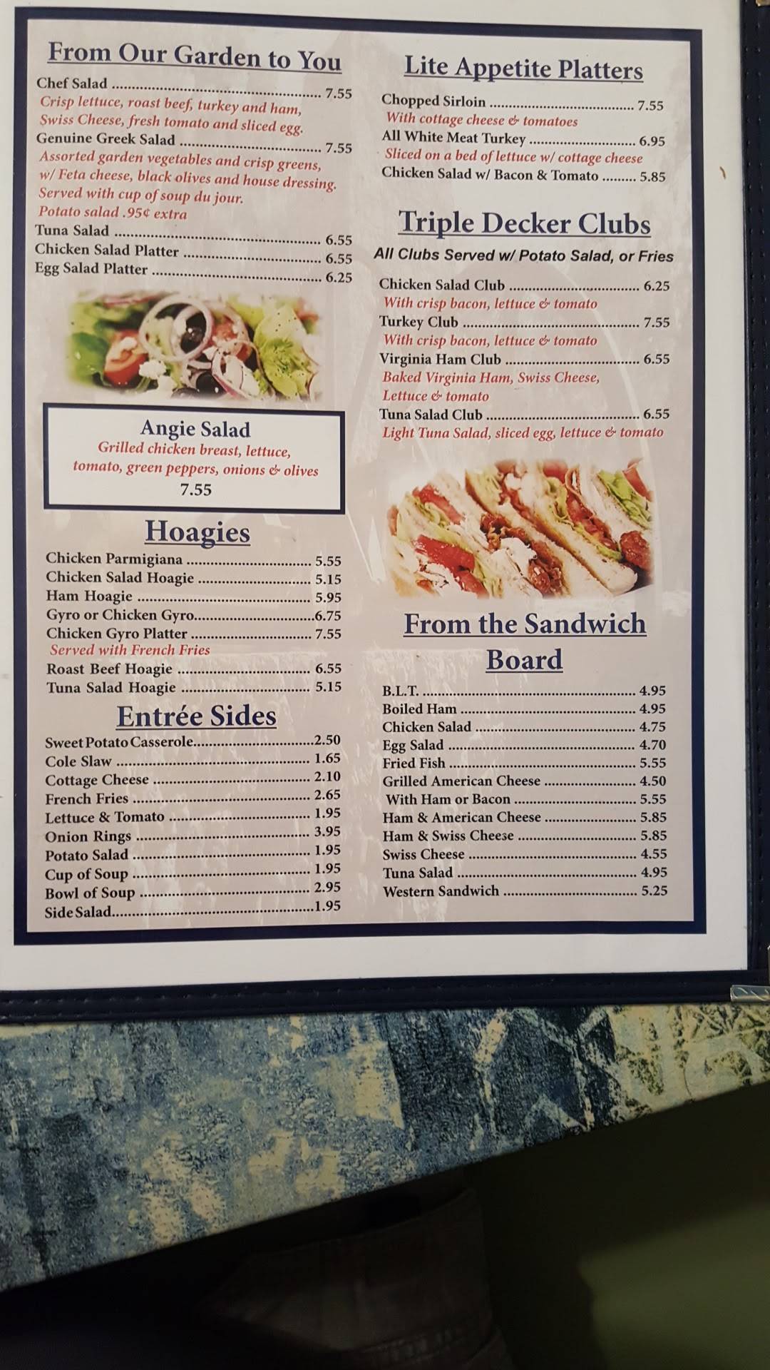 Menu at Sugarmill Restaurant, Homosassa