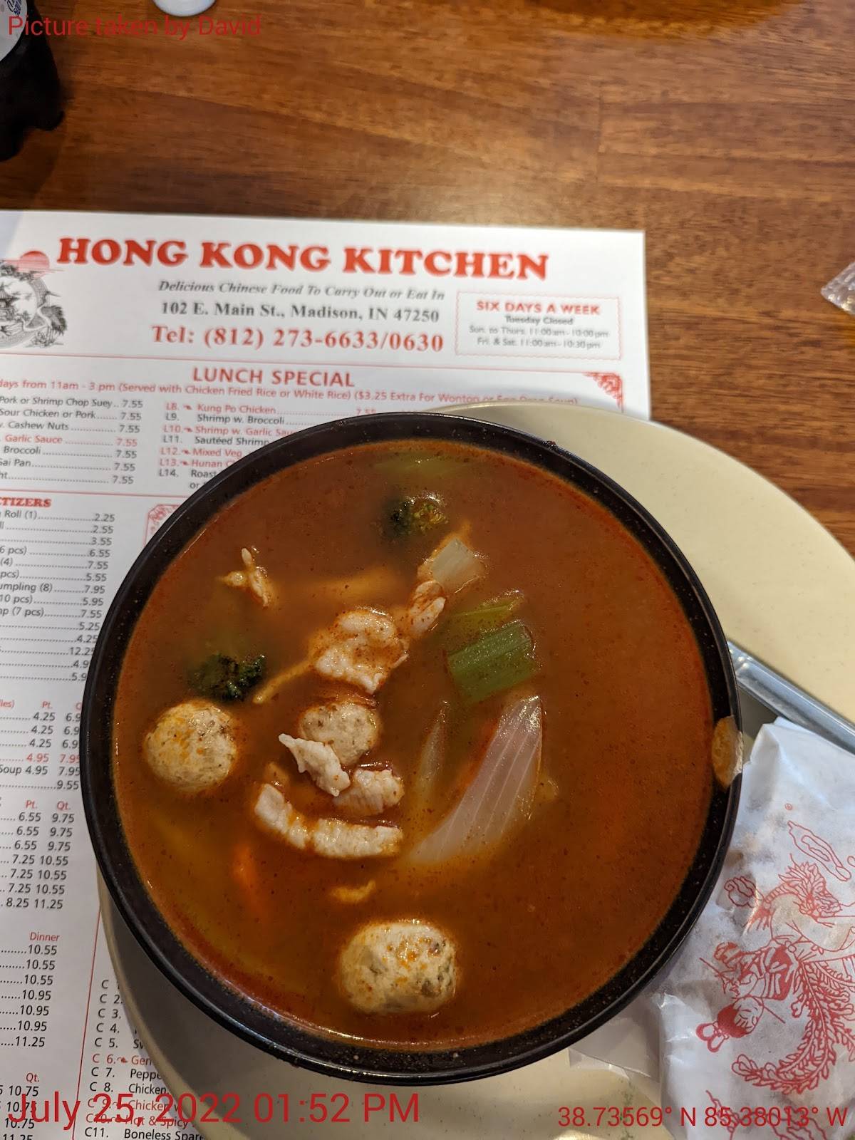 Menu at Hong Kong Kitchen restaurant, Madison