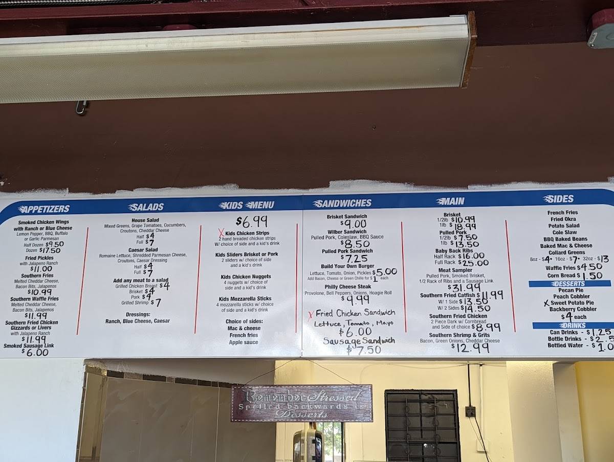 Menu at Hot Mess BBQ & Soul Food, Albuquerque, Eubank Blvd NE