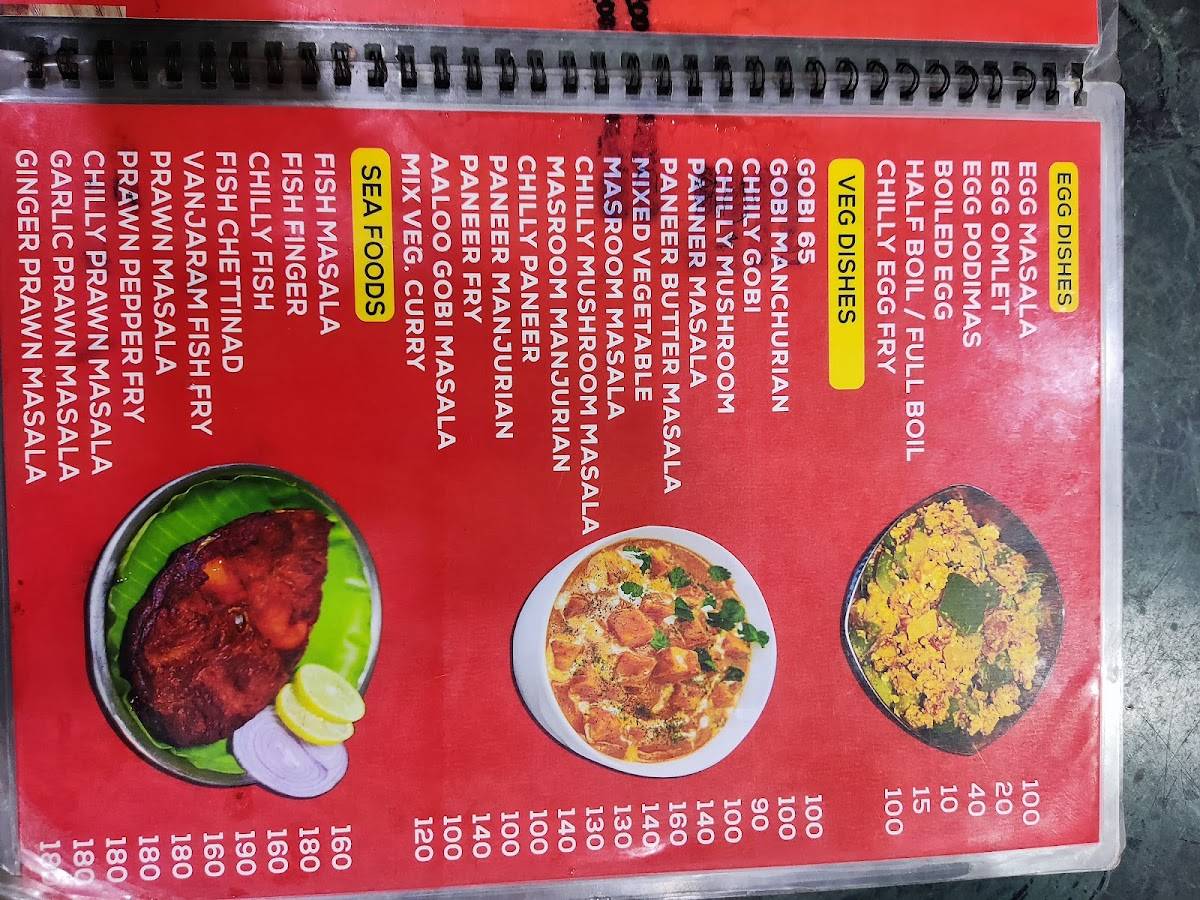 Menu at Hotel Kaveri, Chennai, 38