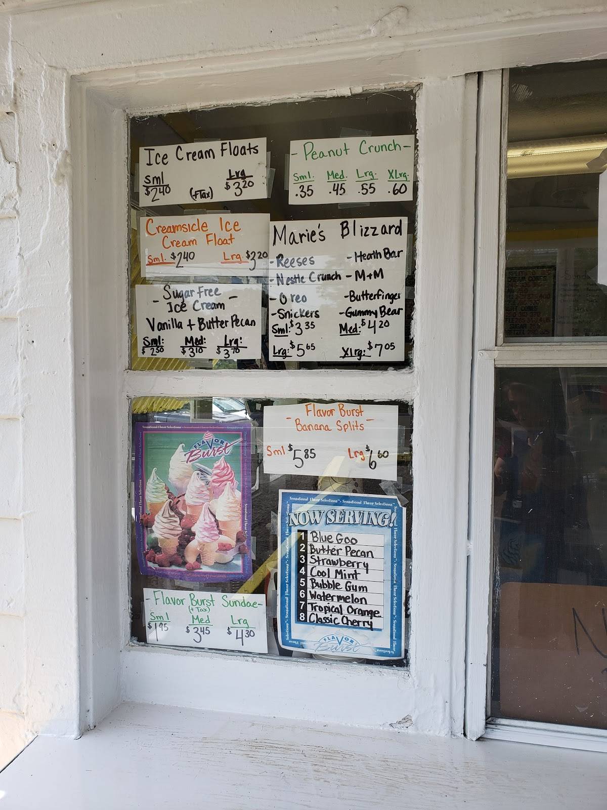 Menu at Hudock's Custard Stand fast food, Salem