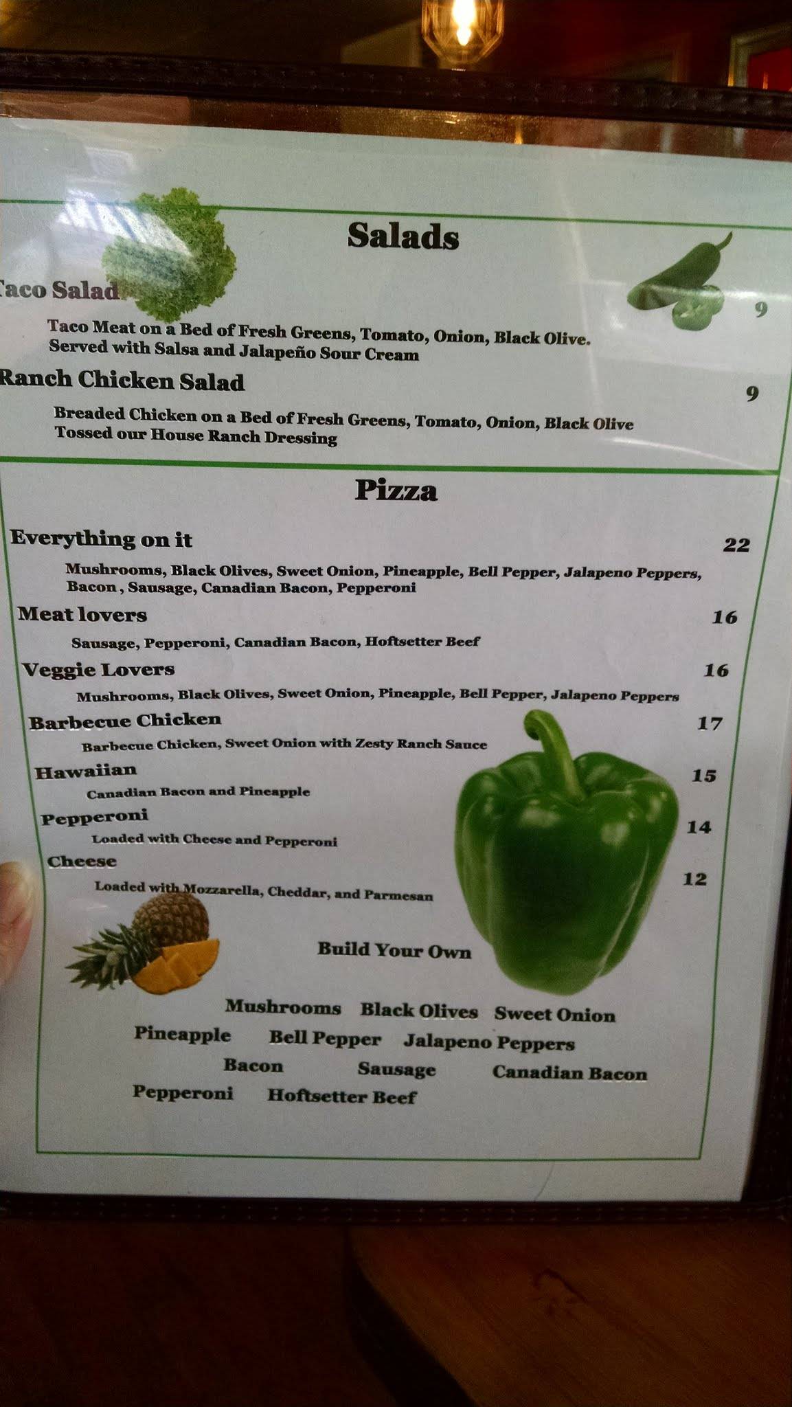 Menu at Hunters Bar & Grill, Hunters