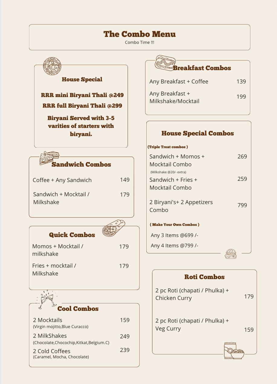 Menu at The Village House Cafe Madhapur, Hyderabad