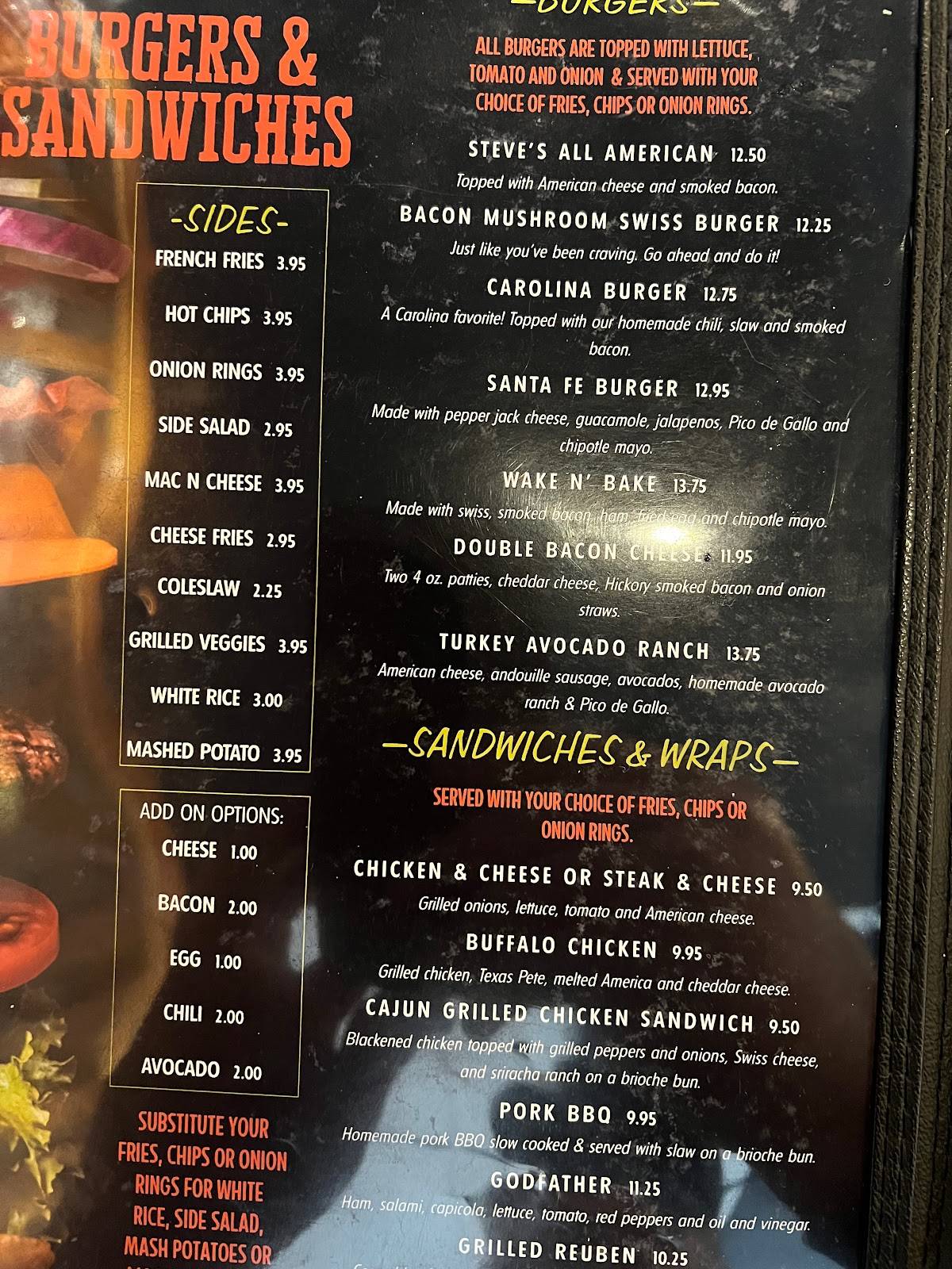 Menu at Junction on 70 pizzeria, Mebane