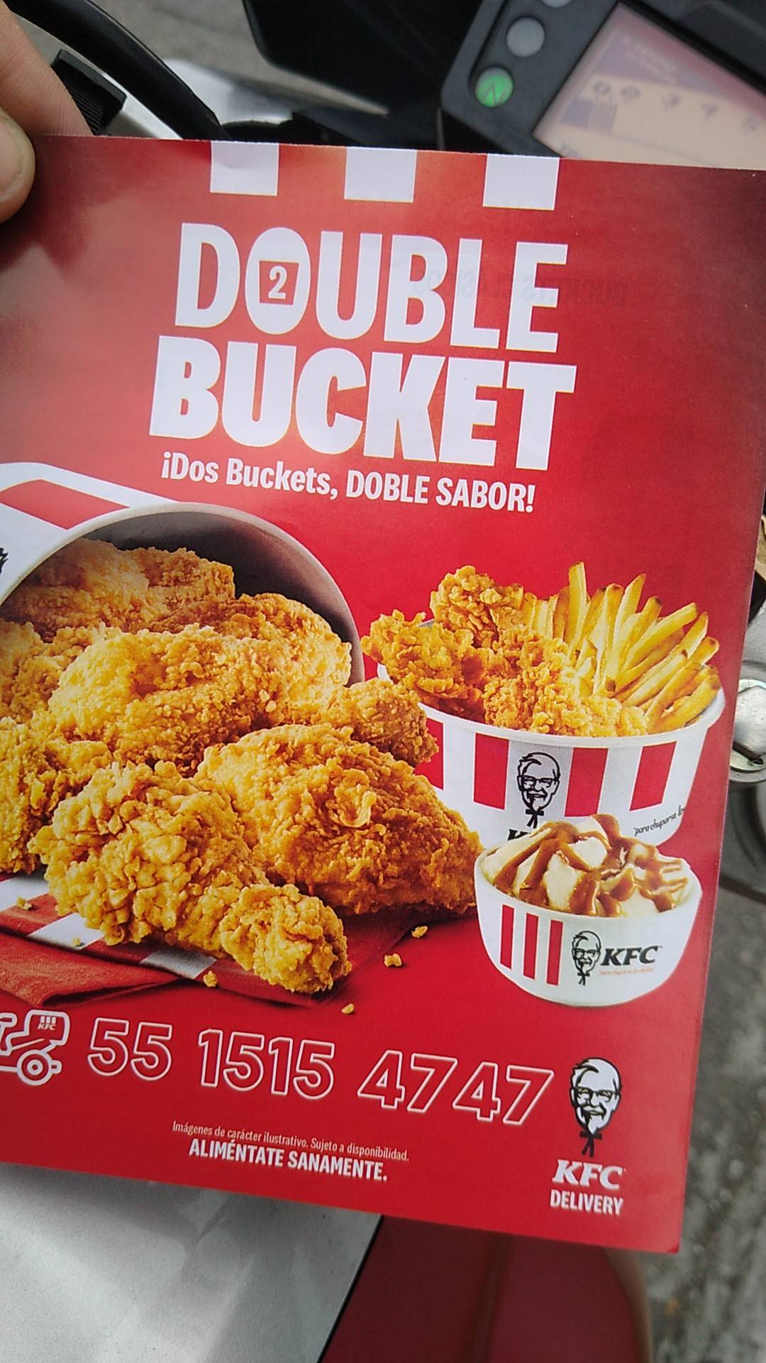 Carta del restaurante KFC, Colonia Santa Teresa