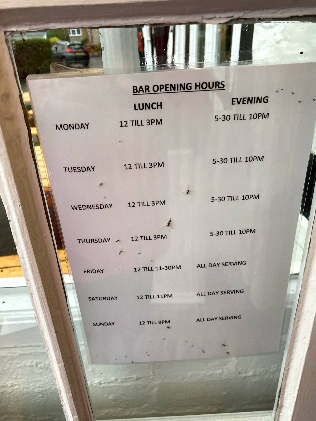 Menu at Rose & Crown pub & bar, Severn Stoke, Church Ln