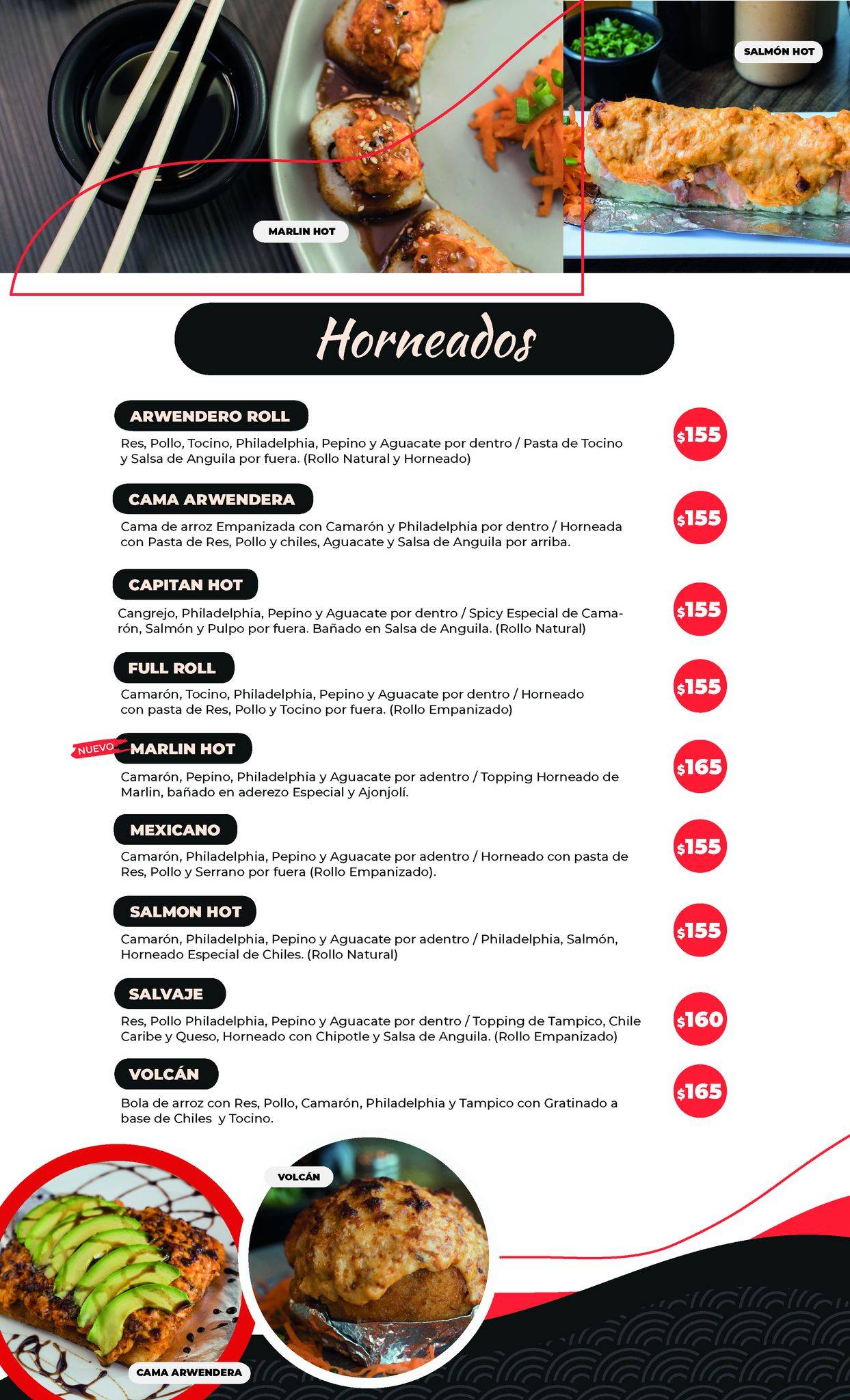 Carta del restaurante Kento sushi, Culiacán Rosales, Blvd. Sendero del ...
