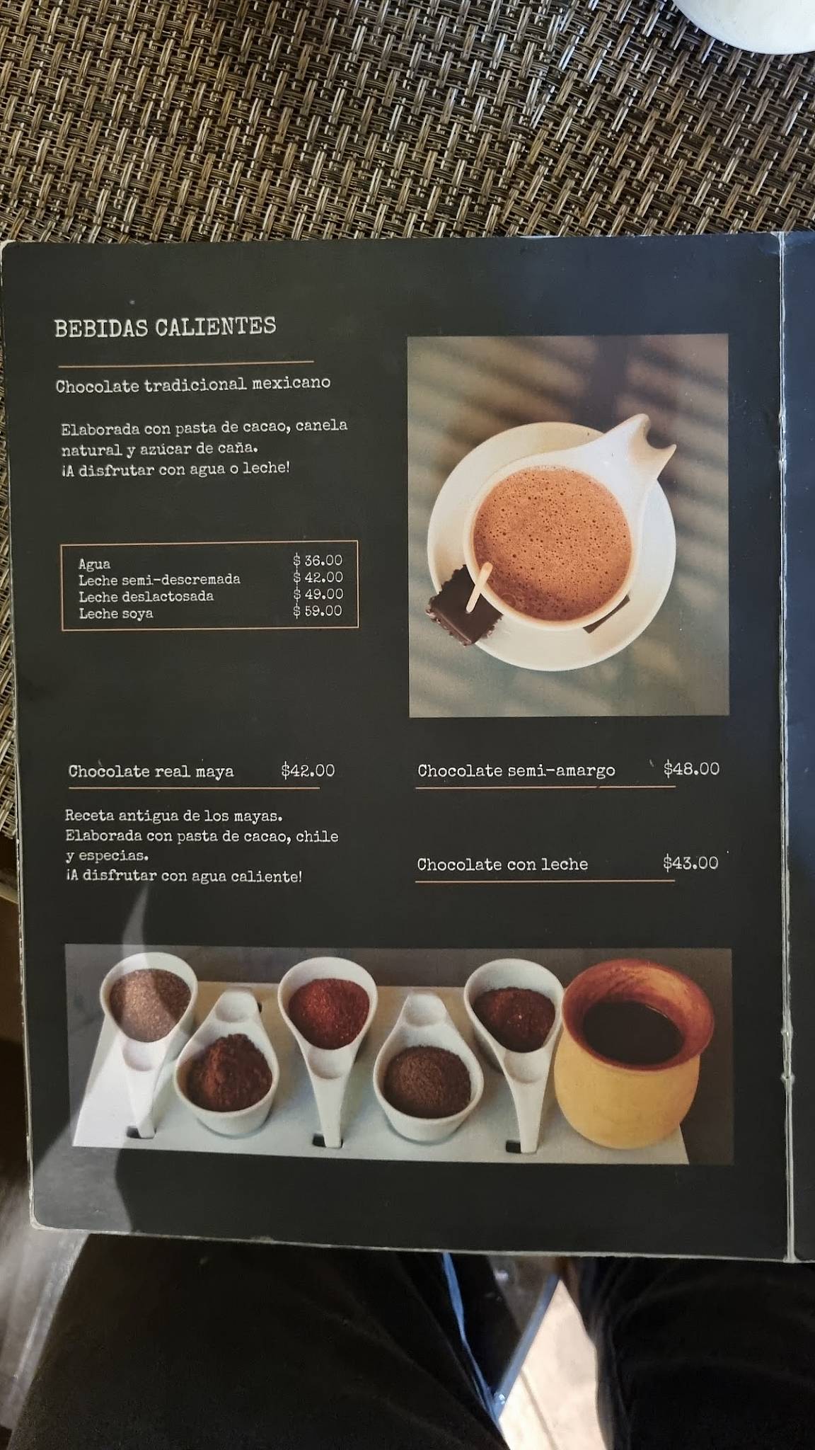 Carta del café ki´XOCOLATL, Merida, C. 60 471-Local 5