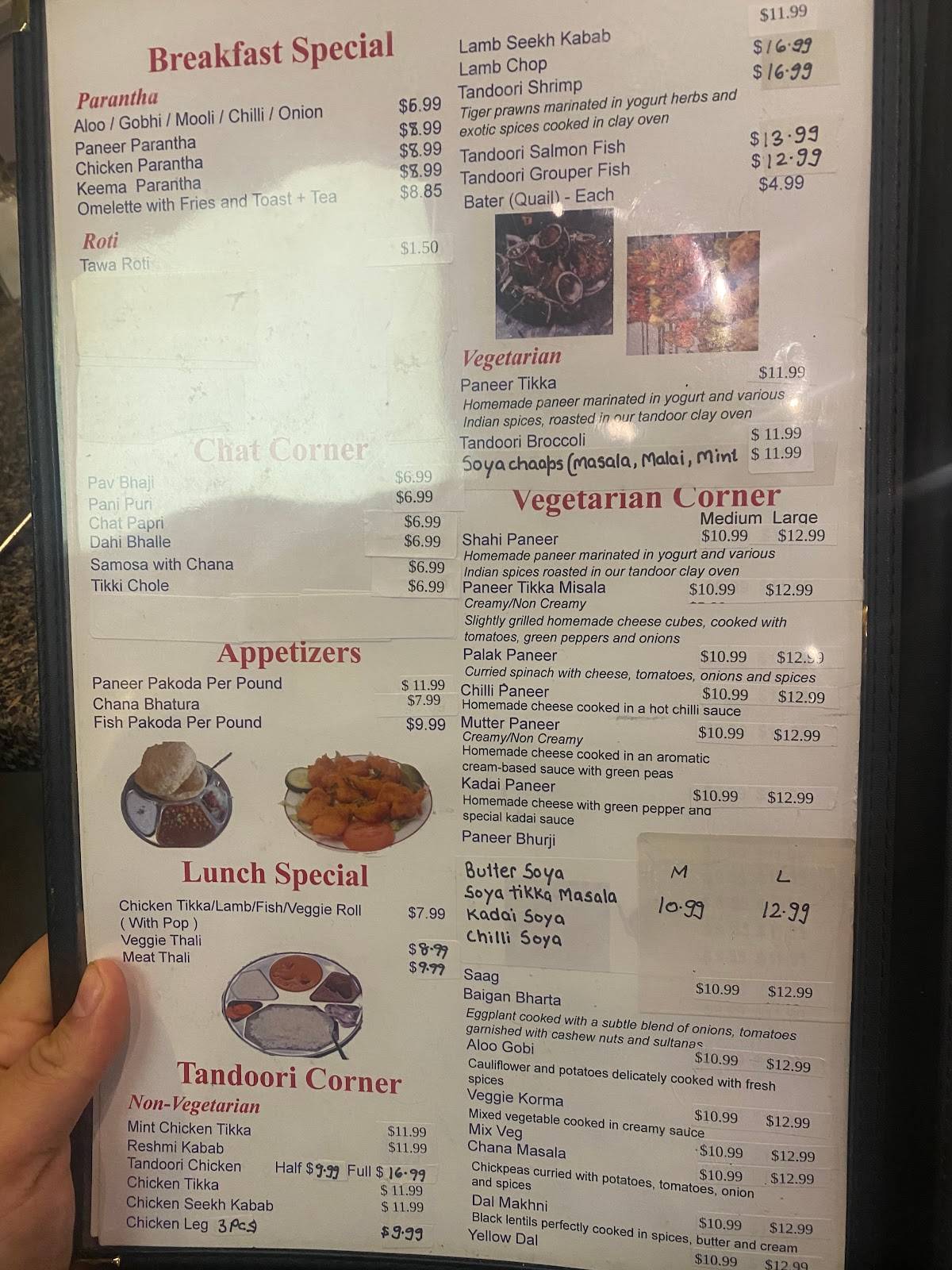 Menu at King Tandoori Shoppers World restaurant, Brampton