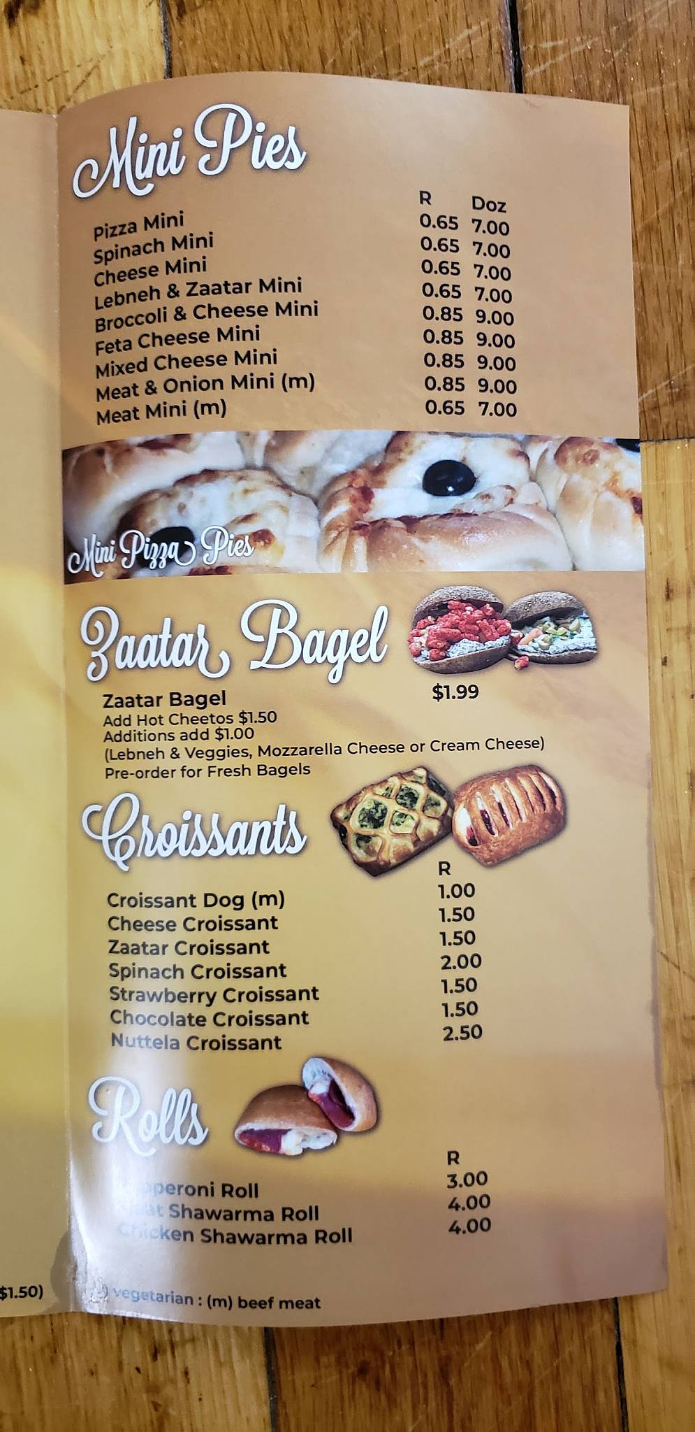 Menu at Kings Bakery "Home of the Manouwich", Dearborn