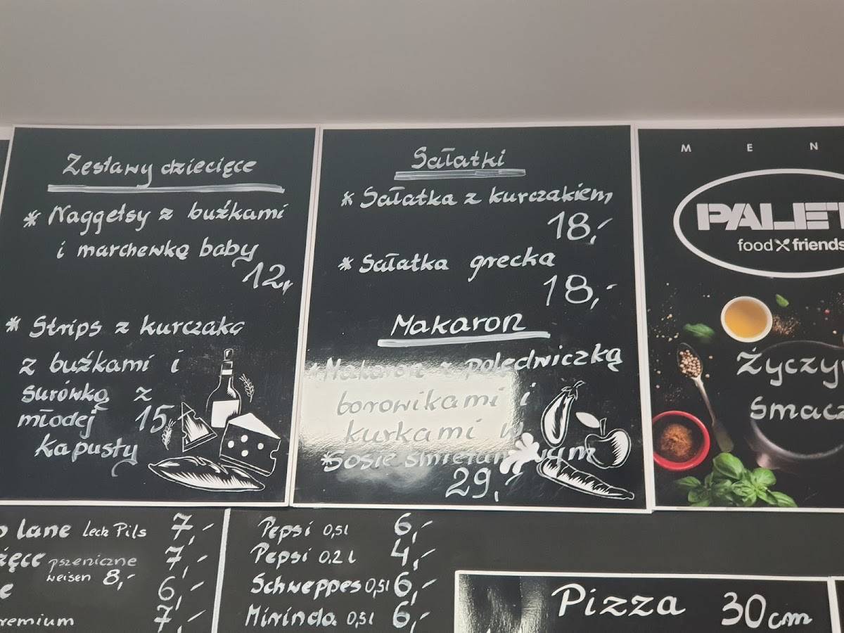 Menu at Paleta Food&Friends restaurant, Kórnik