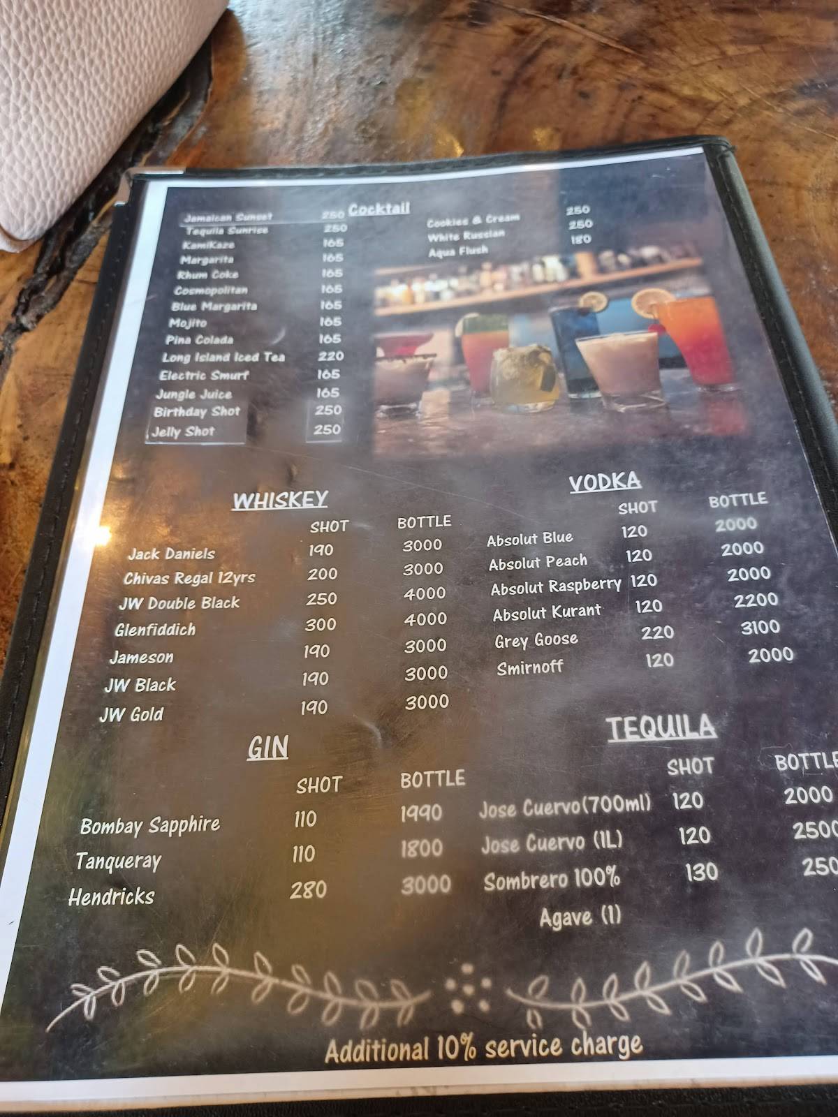 Menu at Kubli Café Bistro restaurant, Tagaytay