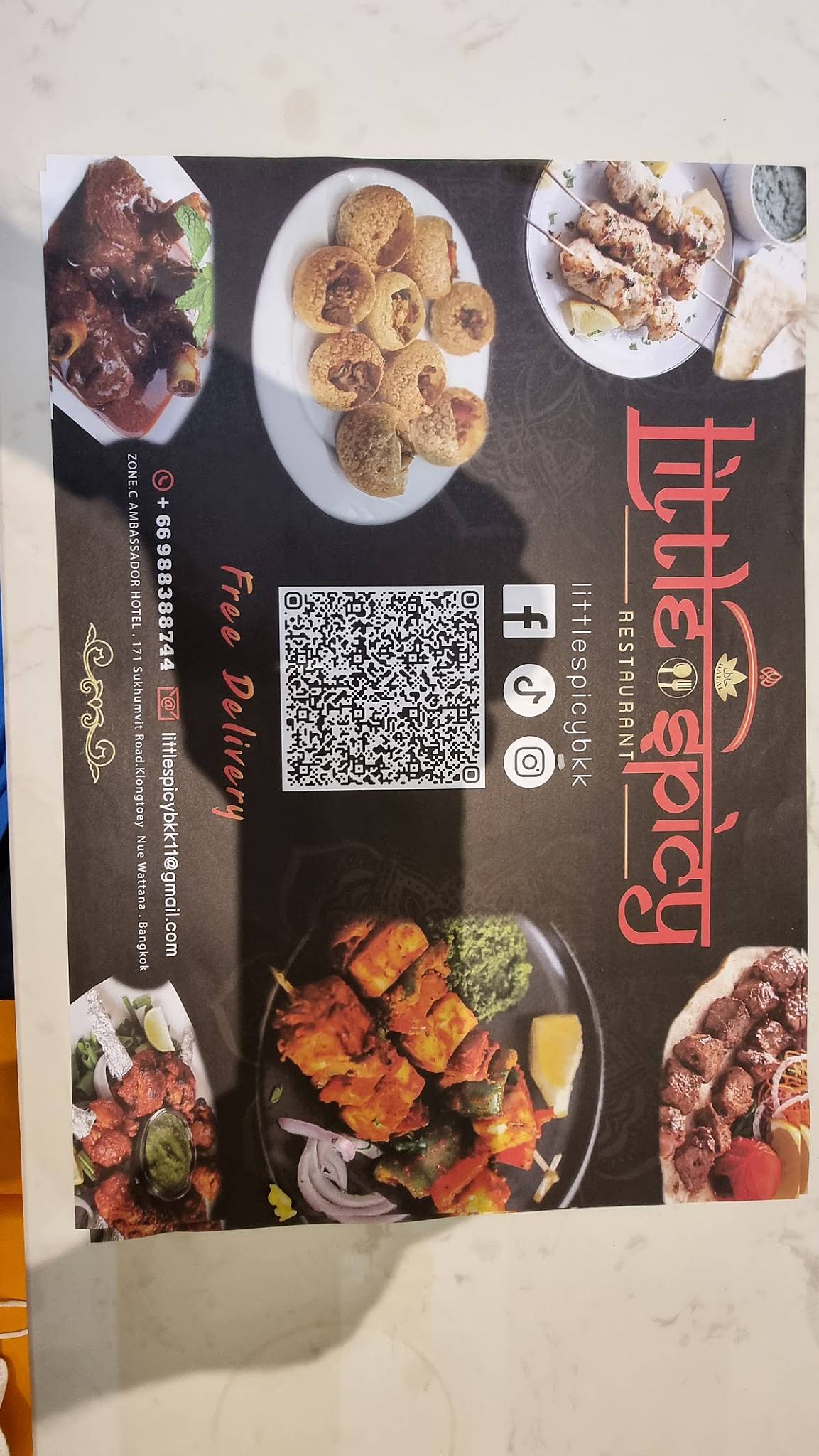 Menu at Little Spicy Restaurant (Halal), Bangkok