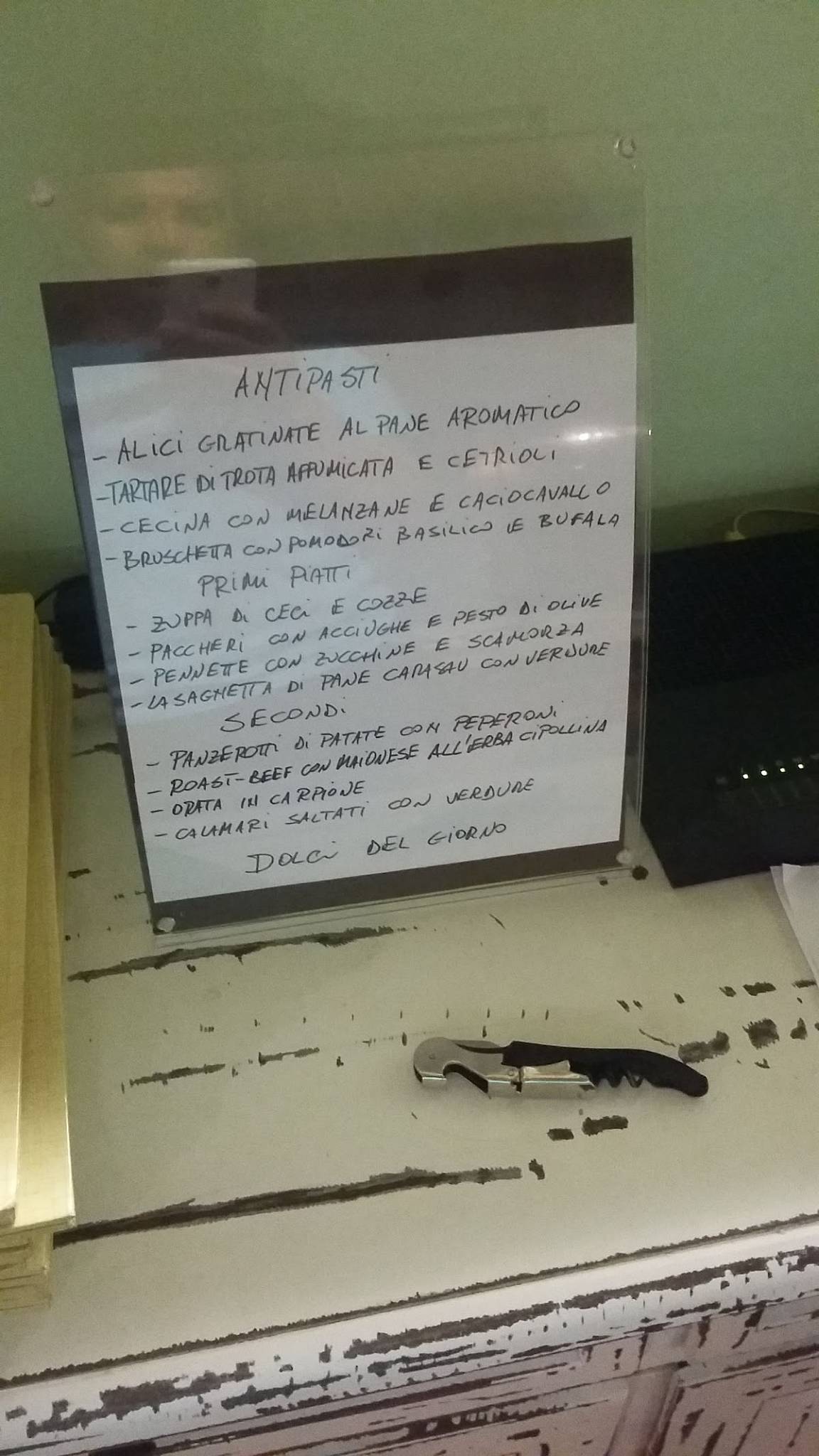 Menu at L'Orto e il Mare restaurant, Iseo