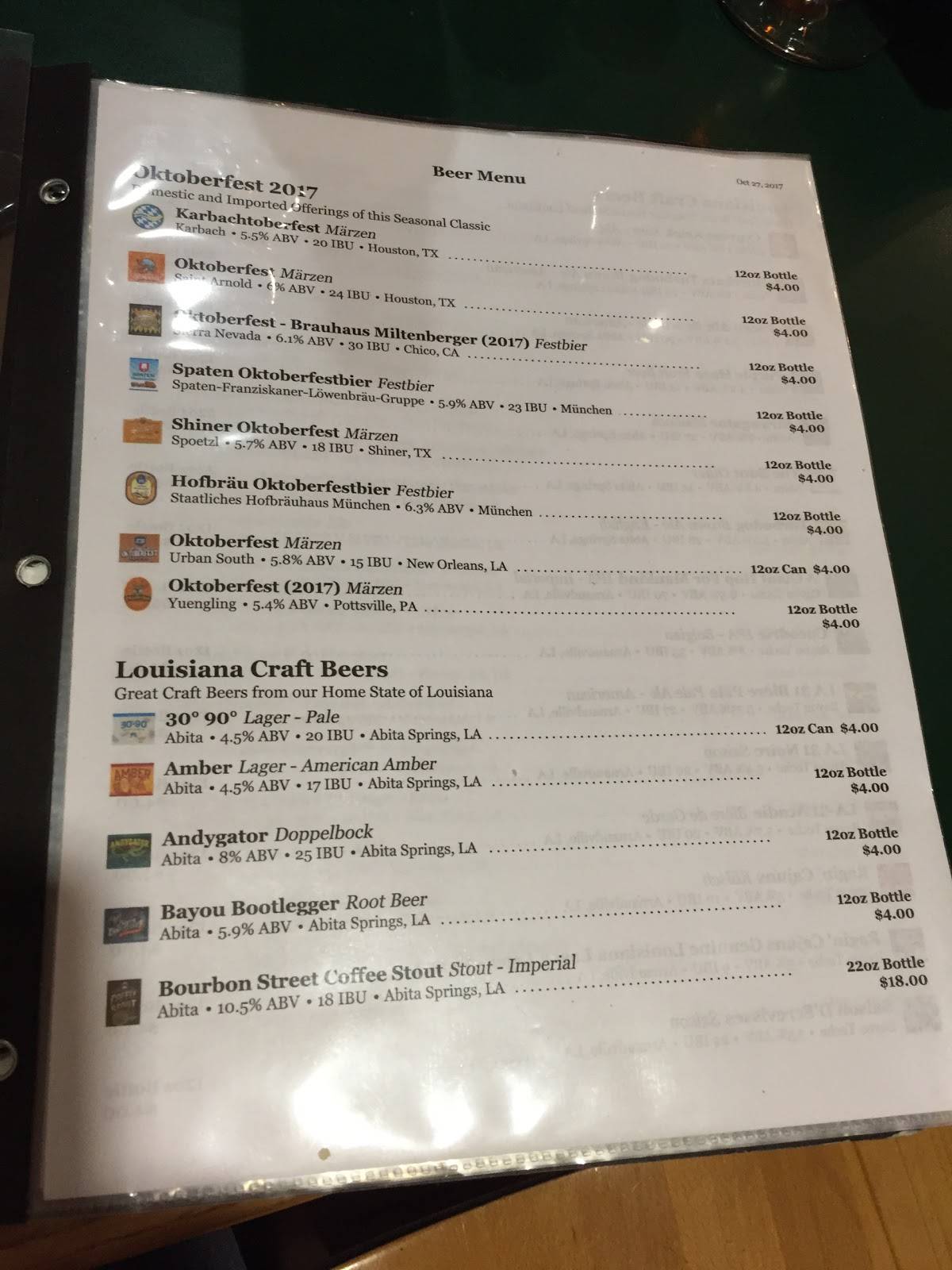 Menu at La Casa Del Sol - Thibodaux restaurant, Thibodaux