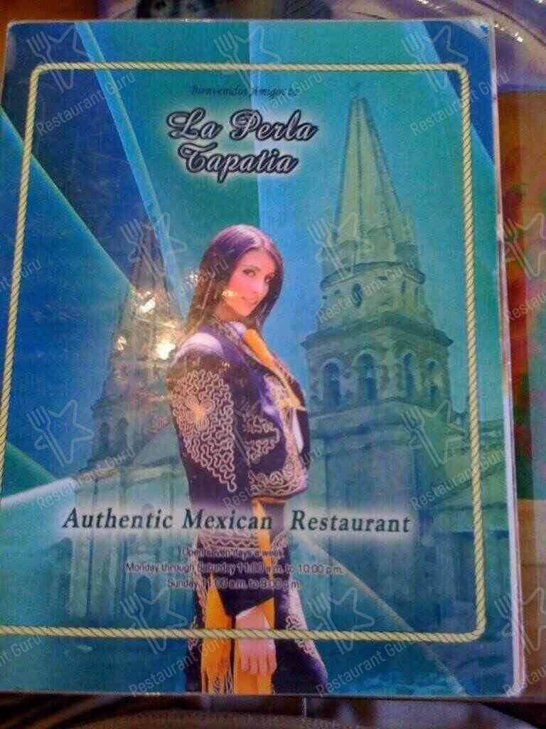 Menu at La Perla Tapatia restaurant, Collierville, W Poplar Ave #0619