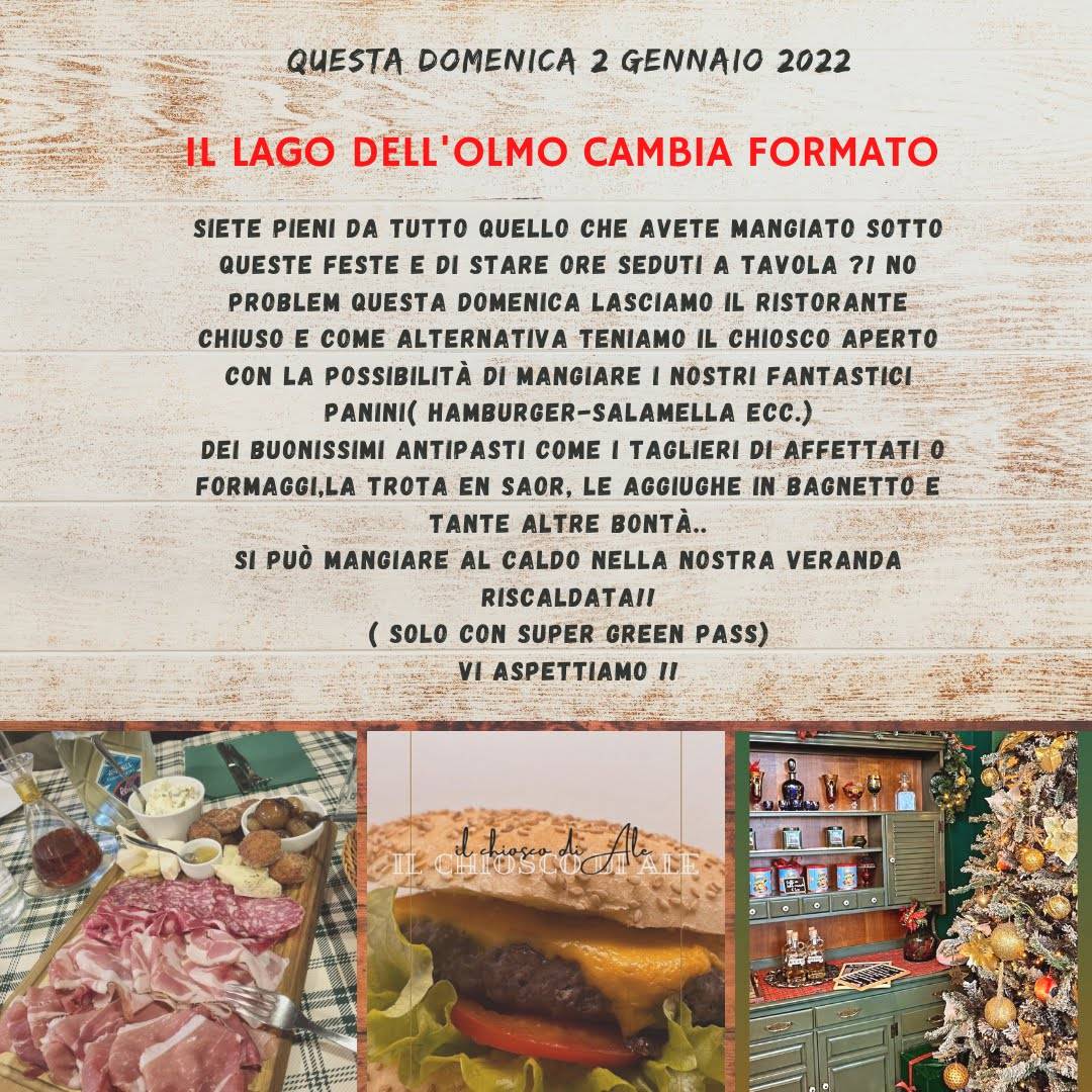 Menu da Lago Dell'Olmo ristorante, Tornaco
