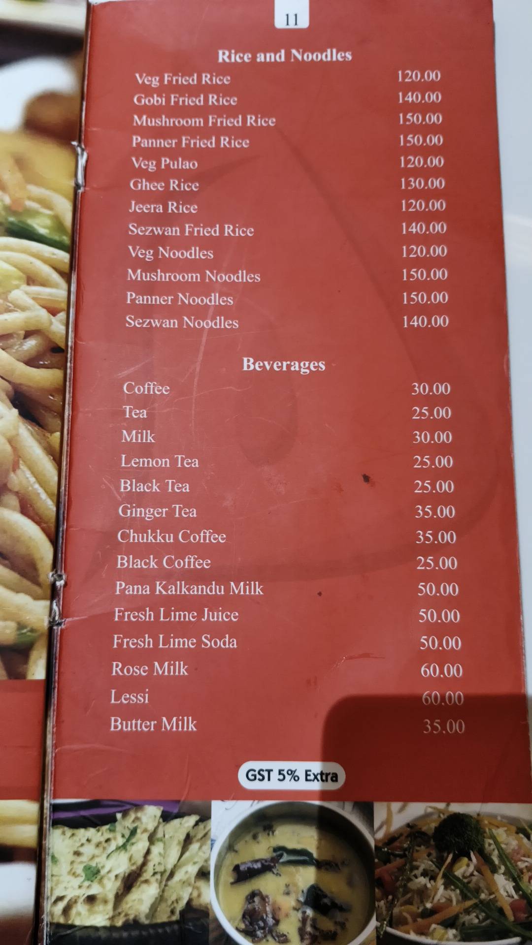Menu at Lakshmi Illam Restaurant, Ooty