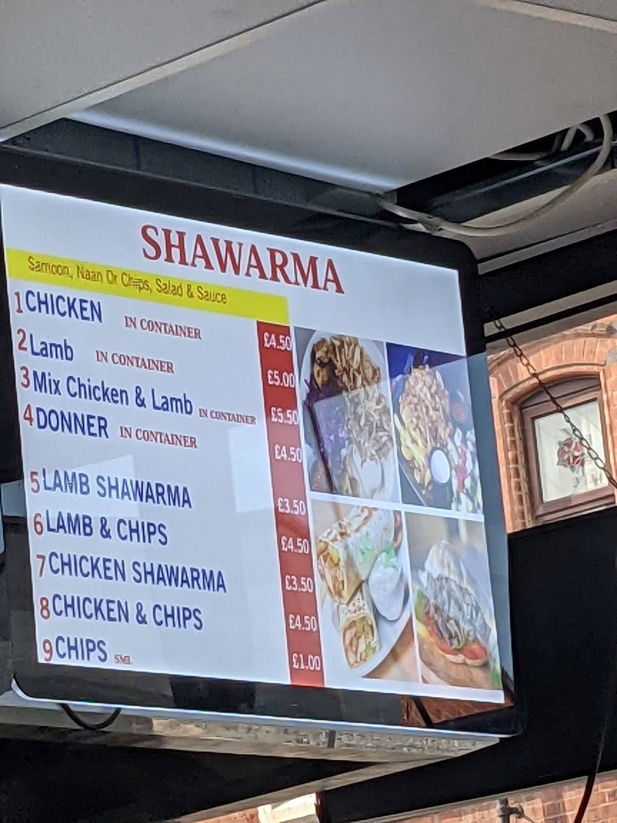 Menu at Best Shawarma fast food, Leicester