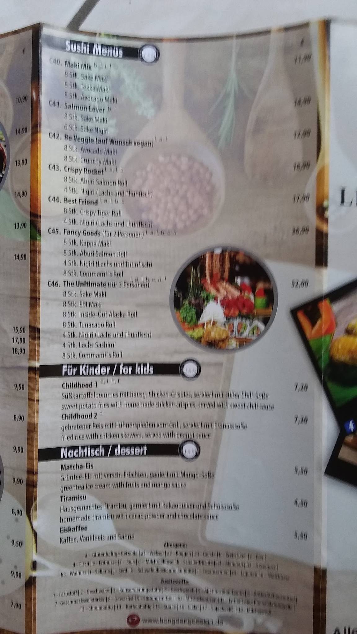 Menu at Liami Restaurant, Ramstein-Miesenbach
