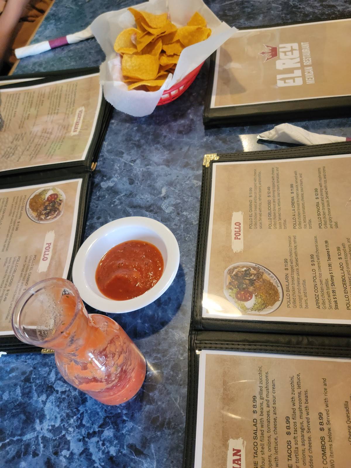 Menu at El Rey Mexican Restaurant, Lincolnton