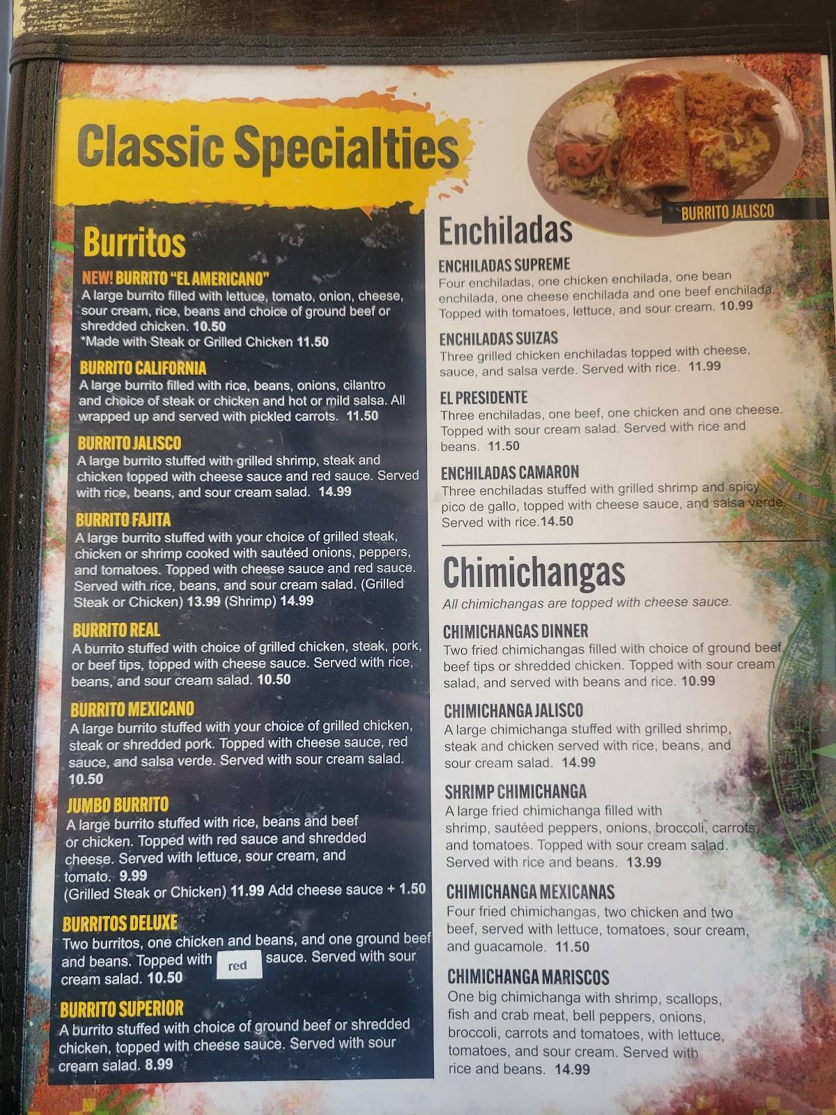 Menu at Toro Loco restaurant, Louisa, KY-2565