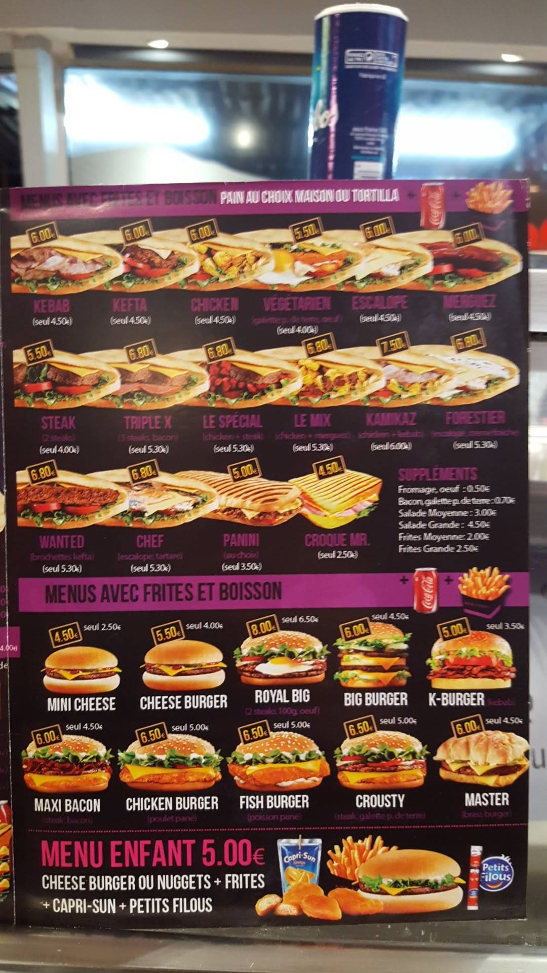 Menu at MIX FOOD restaurant, Nantes