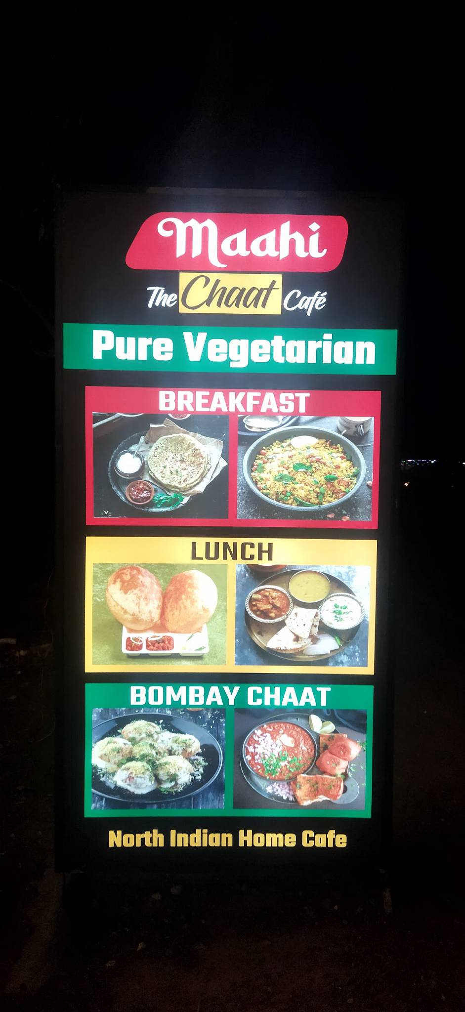 Menu at PURE VEG Maahi the chaat cafe, Bommayapalayam