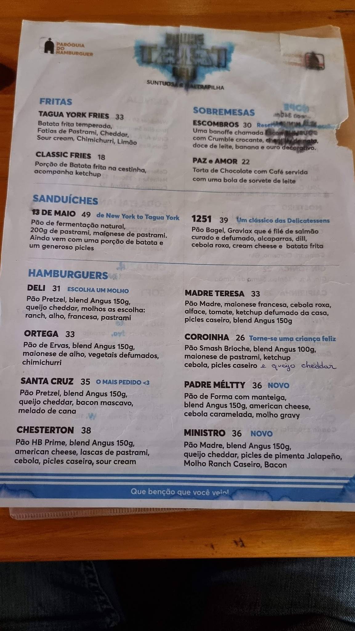 Menu em Madre Teresa Deli restaurante, Taguatinga