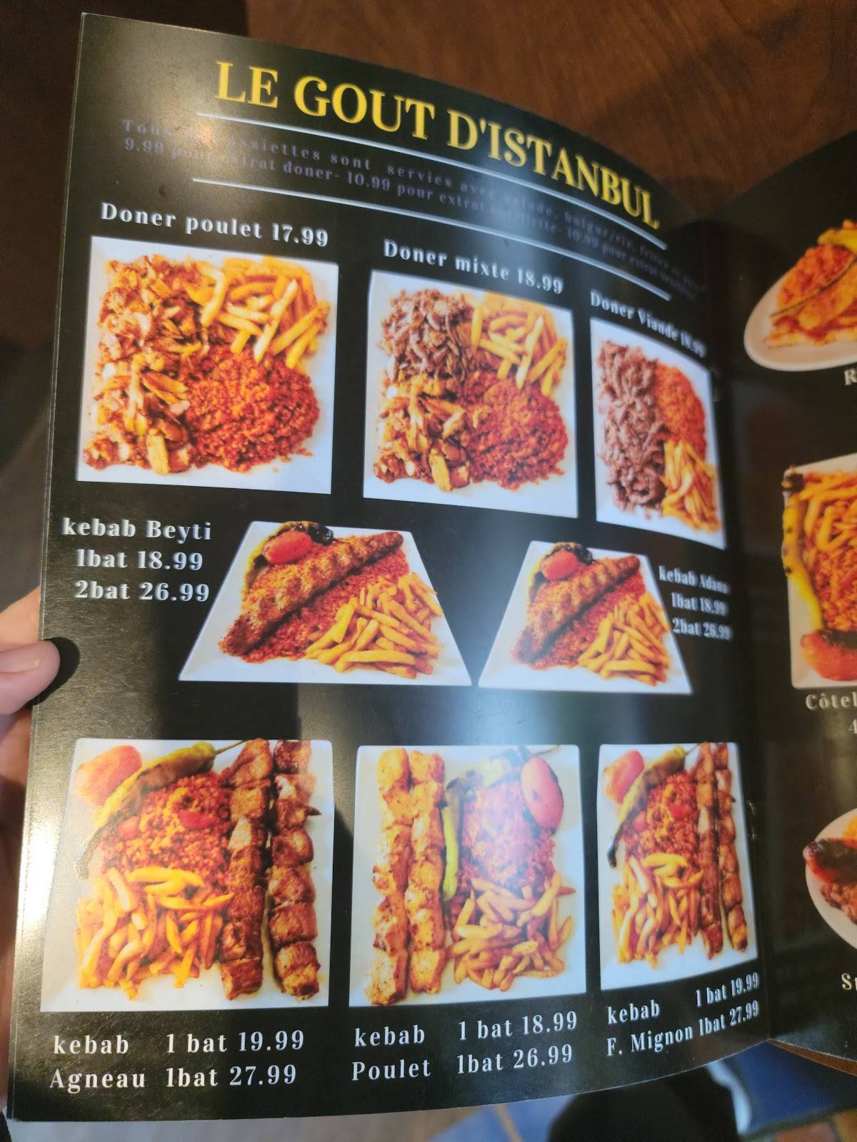 Menu at Maison istanbul restaurant, Longueuil