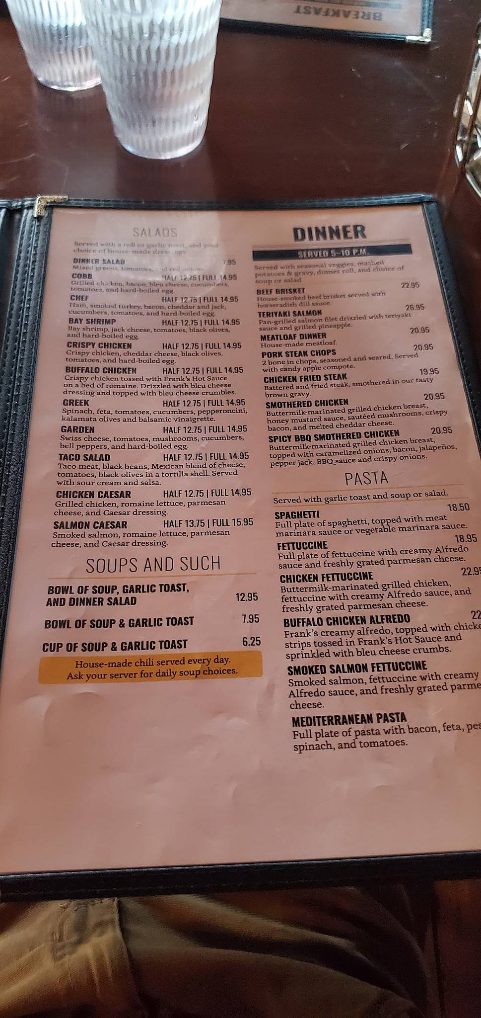 Menu at Mandy's Family Restaurant, Eugene
