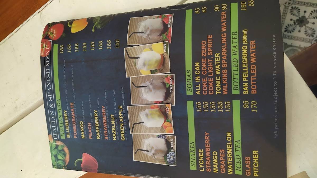 Menu at Toni & Sergio restaurant, Taguig