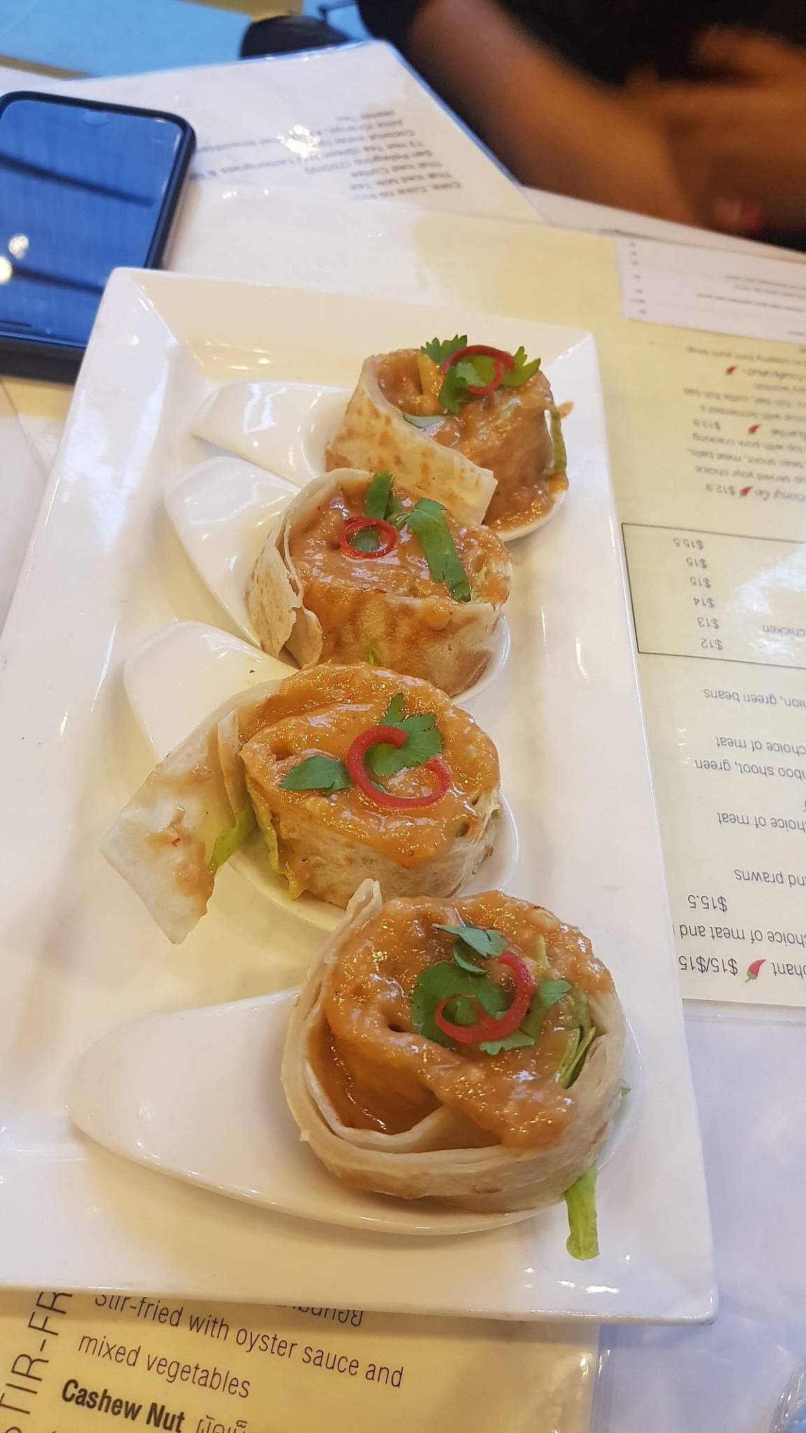 Menu at Nine Elephants Thai Restaurant, Docklands