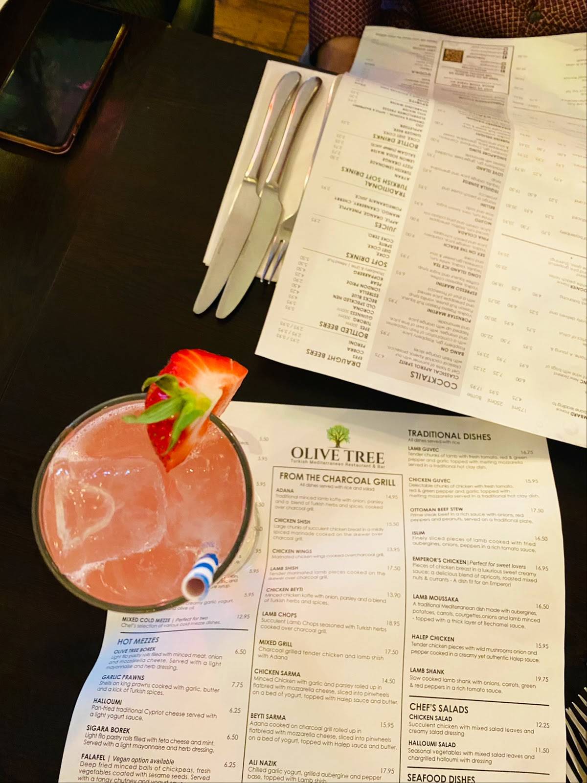 Menu at Olive Tree Turkish Mediterranean Restaurant and Bar, Milton Keynes