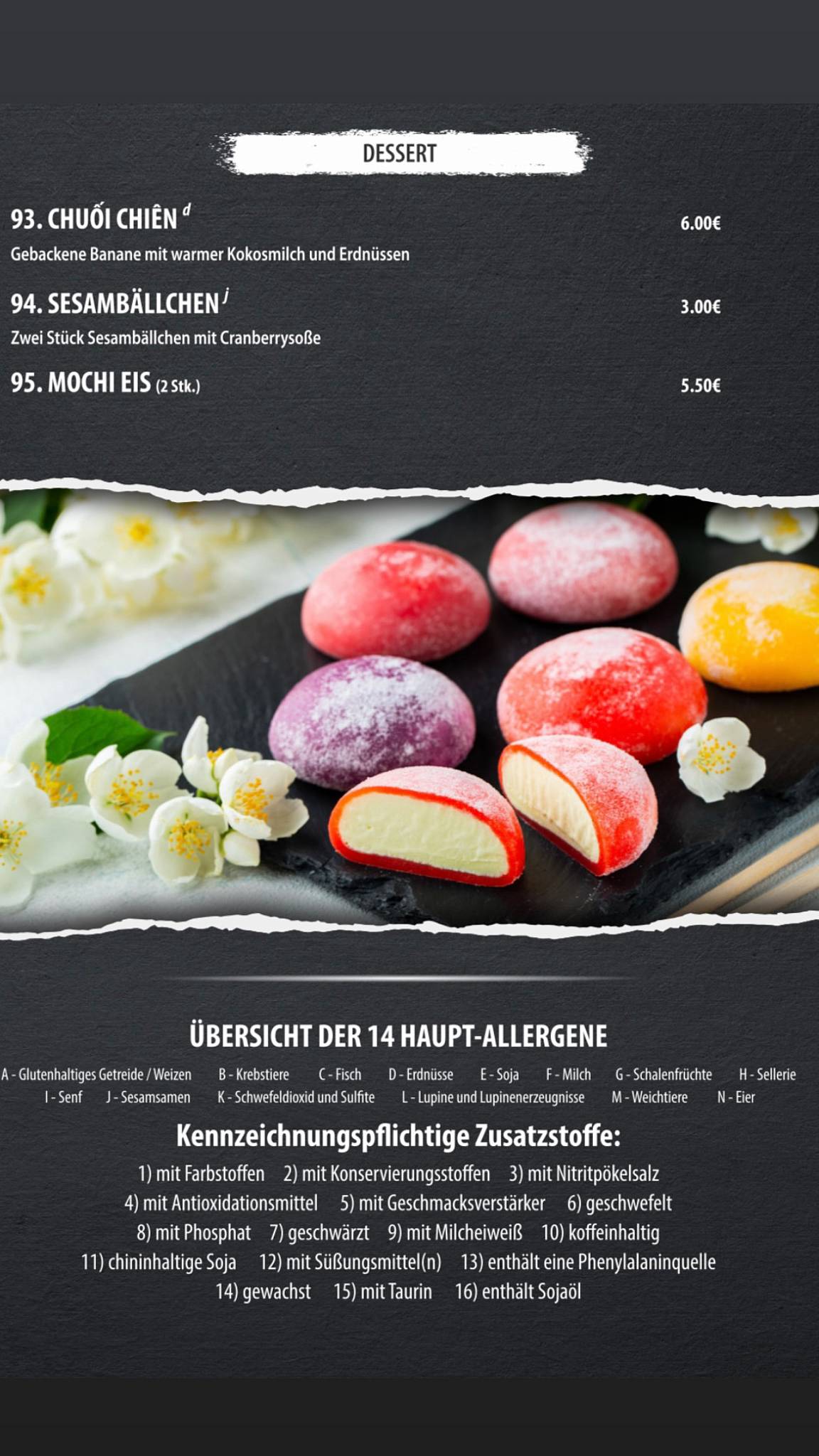 Carta del restaurante Mori Vietnamese Kitchen & Sushi, Lichtenfels